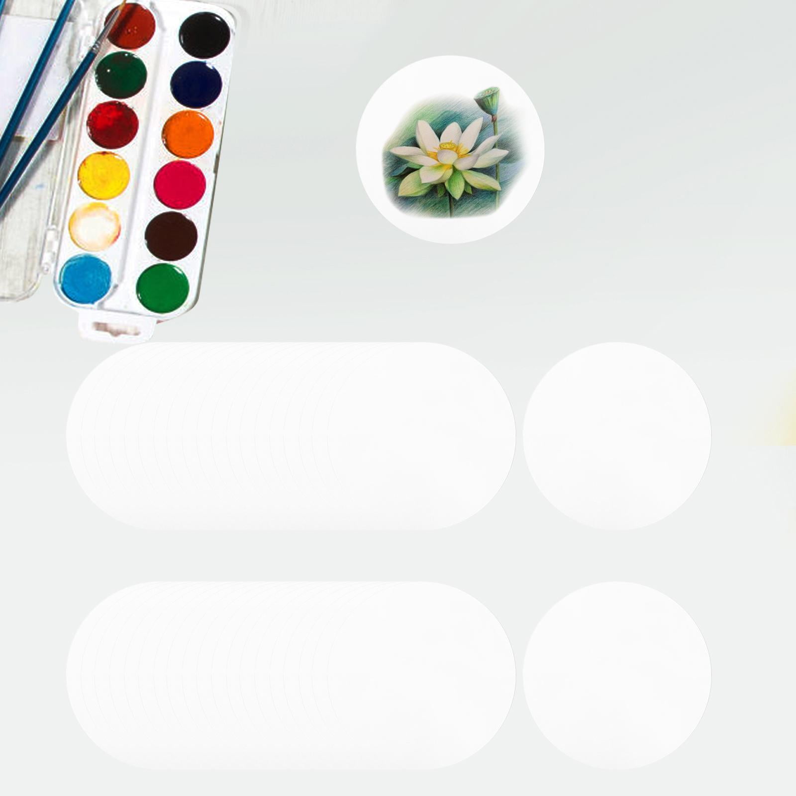 Tachiuwa 20 Pieces Round Kraft Paper Cardstock Paper Drawing Paper ...