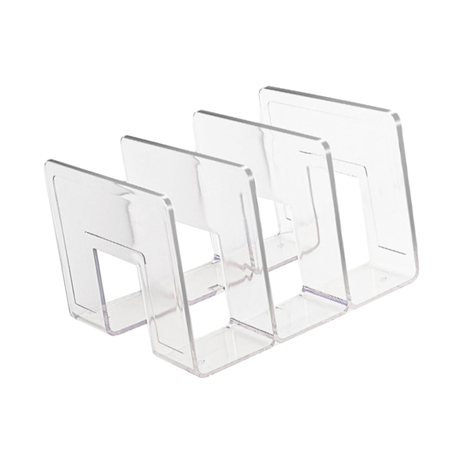 Tachiuwa 3 Compartment Bag Closet Shelf Divider Book Stand Three ...