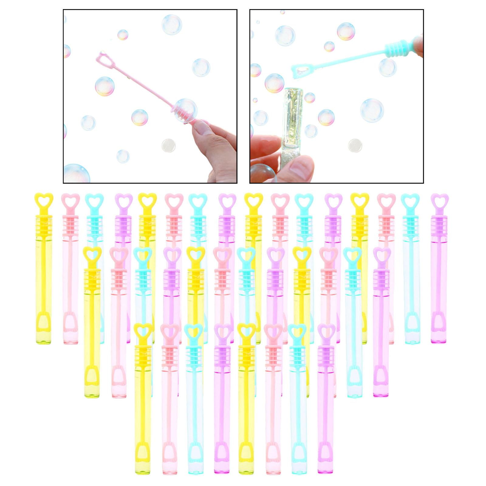 Tachiuwa 36 Pieces Small Heart Bubble Wands School Classroom Exchange ...