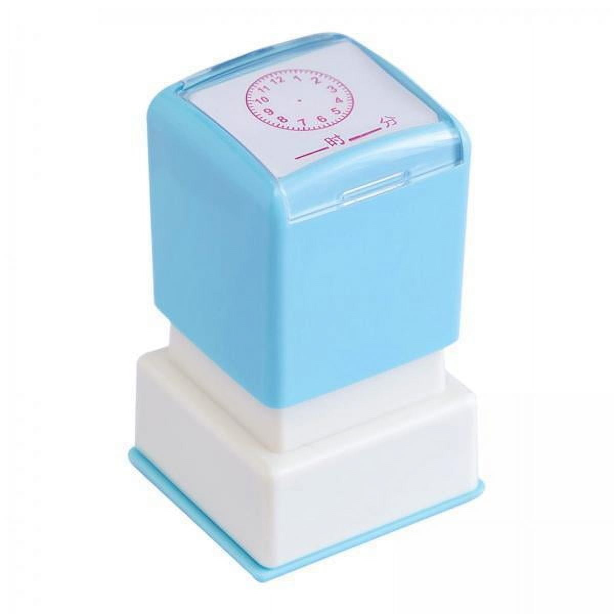 Tachiuwa 3xClock Stamp Toy DIY Crafts Round Time Stamp for Journal ...