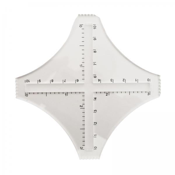 Tachiuwa 3xPVC Transparent Density Ruler Craft DIY Knitting Tools for ...