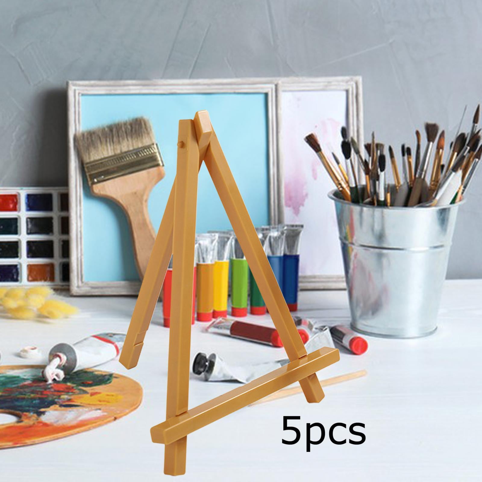 Tachiuwa 5 Pieces Mini Wood Easel Frame Tabletop Easel Stand Cemetery ...