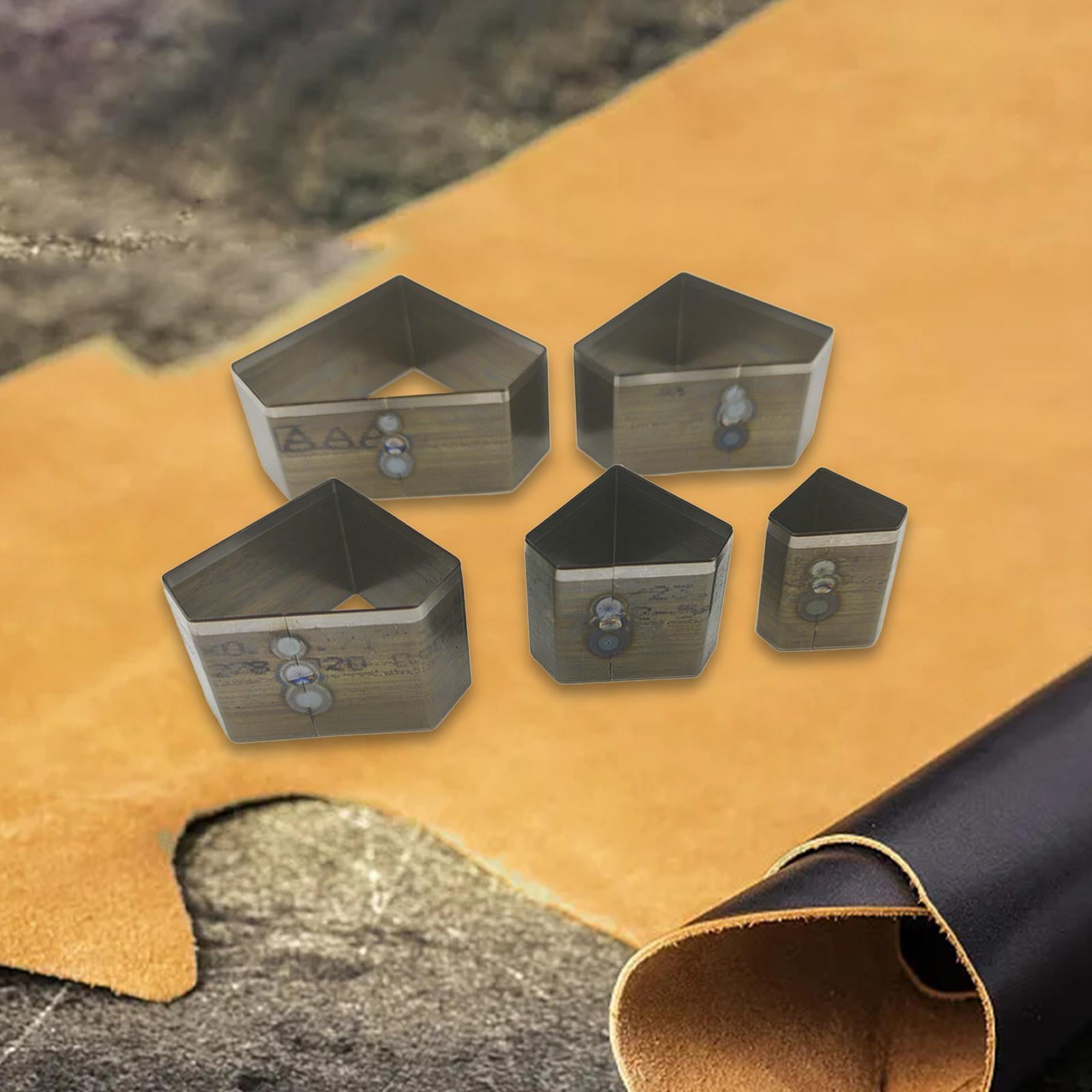 Tachiuwa 5 Pieces Punching Die Leather Cutter Template DIY Dies Cutter ...