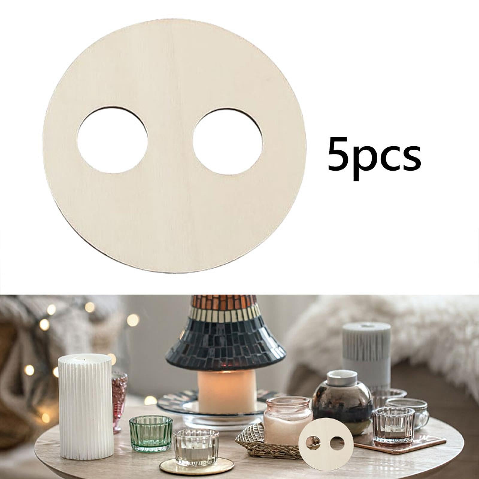 Tachiuwa 5 Pieces Wooden Wick Centering Tool Candle Wick Stabilizer ...