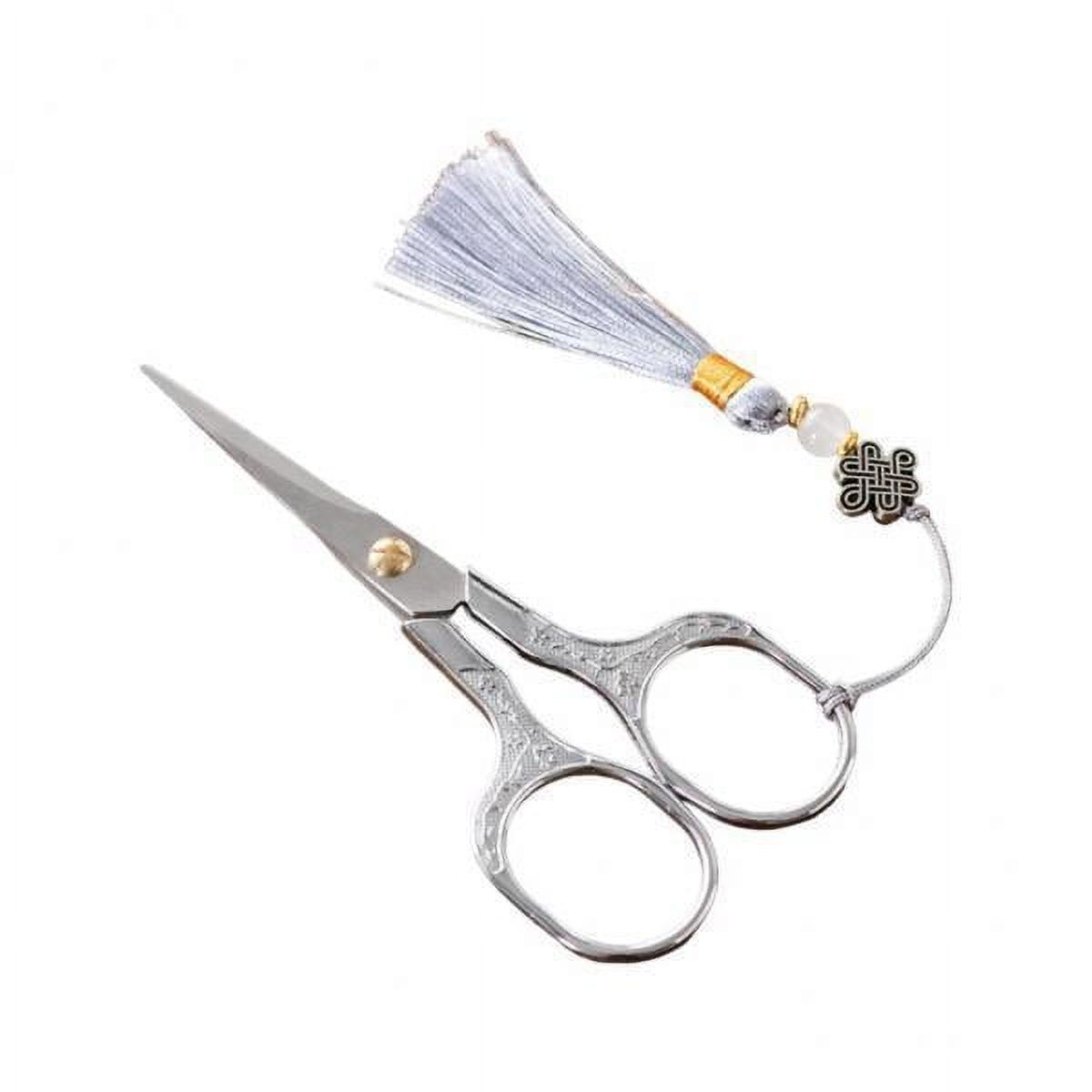 Tachiuwa 5xEmbroidery Scissors Traditional Sewing Scissors for Household Kitchen Sewing Argent ...