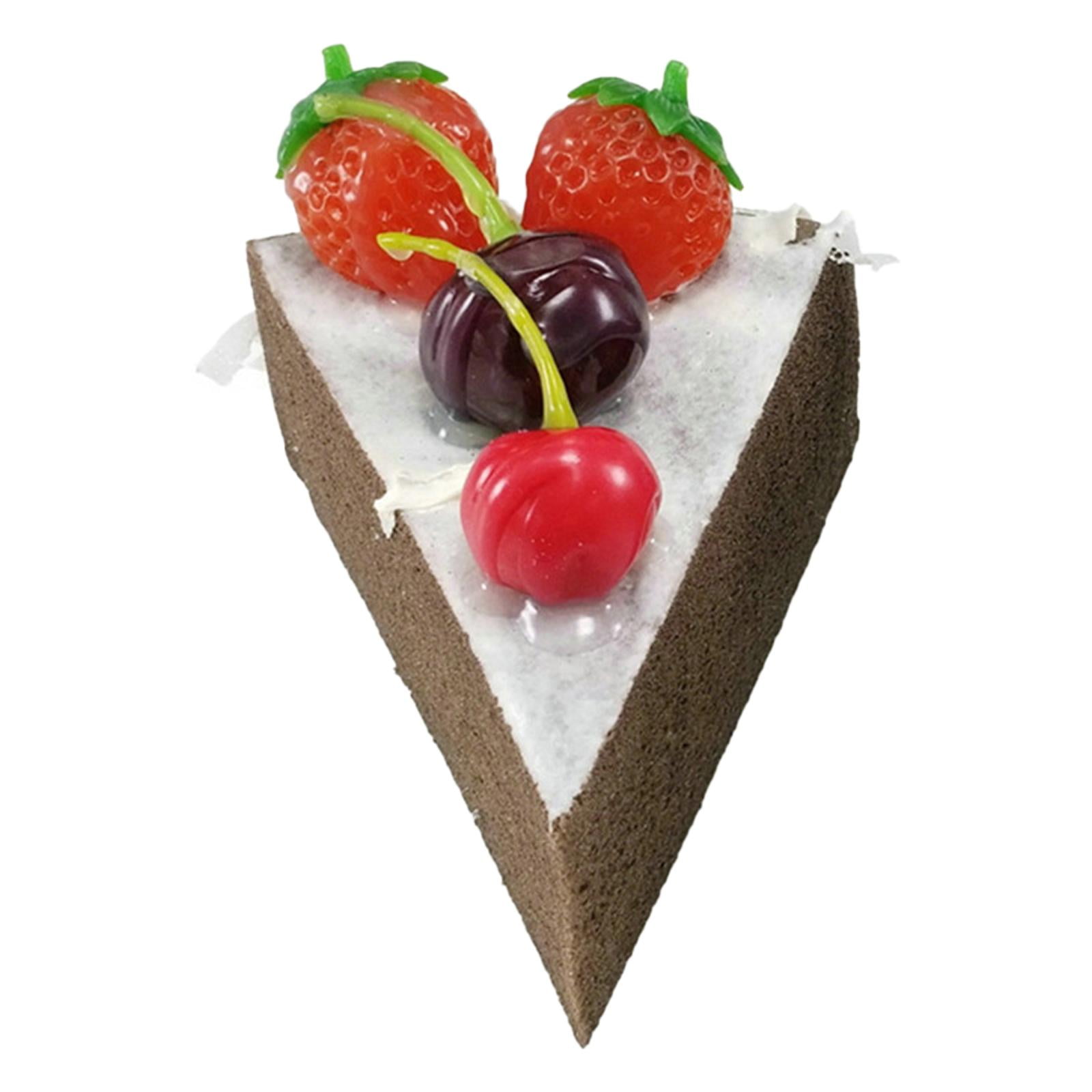 Tachiuwa Artificial Cake Slice Fake Slice Cake Faux Desserts Cake Fake ...
