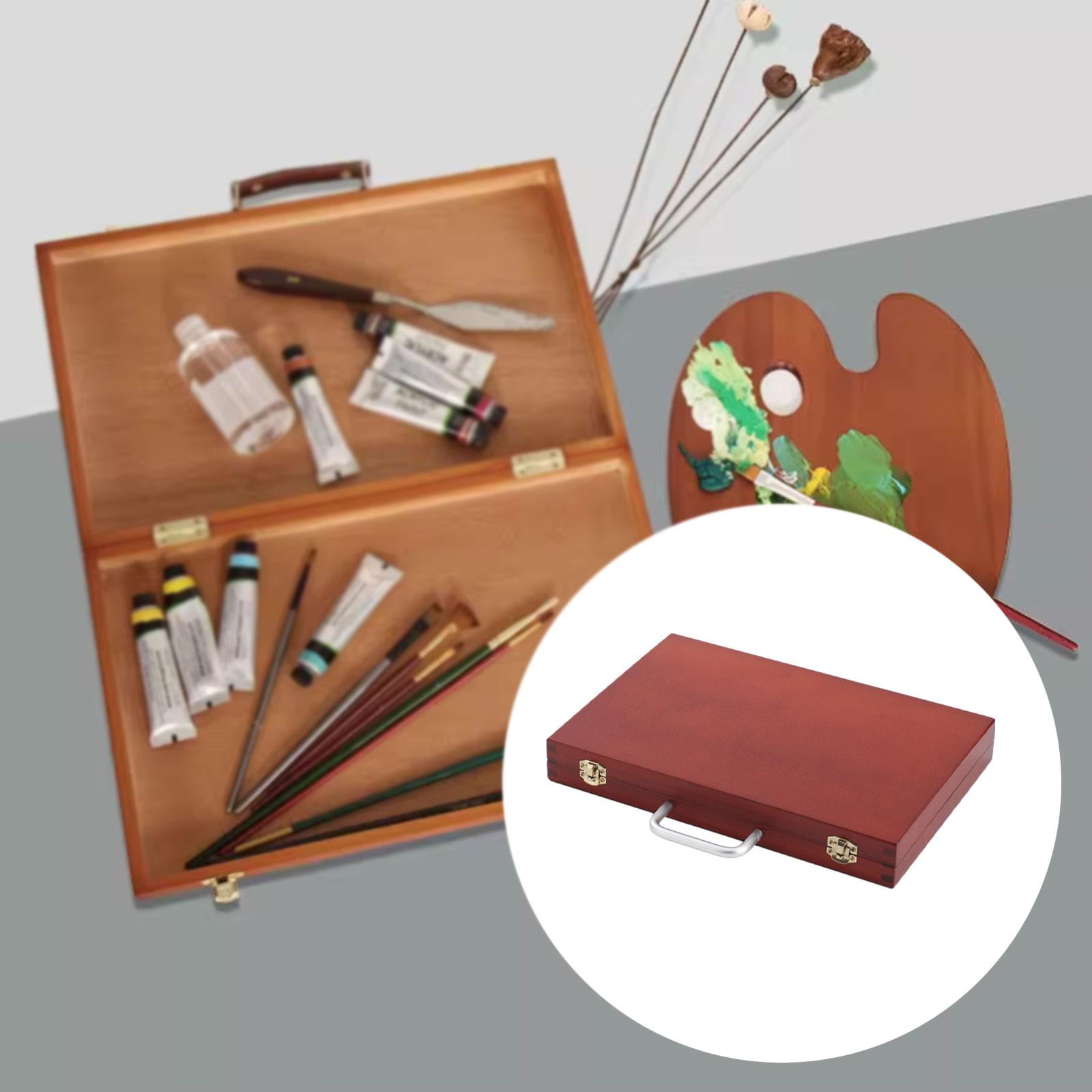 Tachiuwa Artist Supplies Tool Storage Box Sturdy with Locking Clasps ...