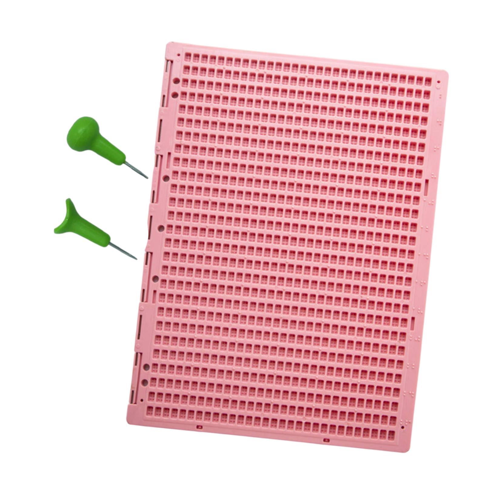 Tachiuwa Braille Writing Slate Braille Writing Board Learning Supplies ...