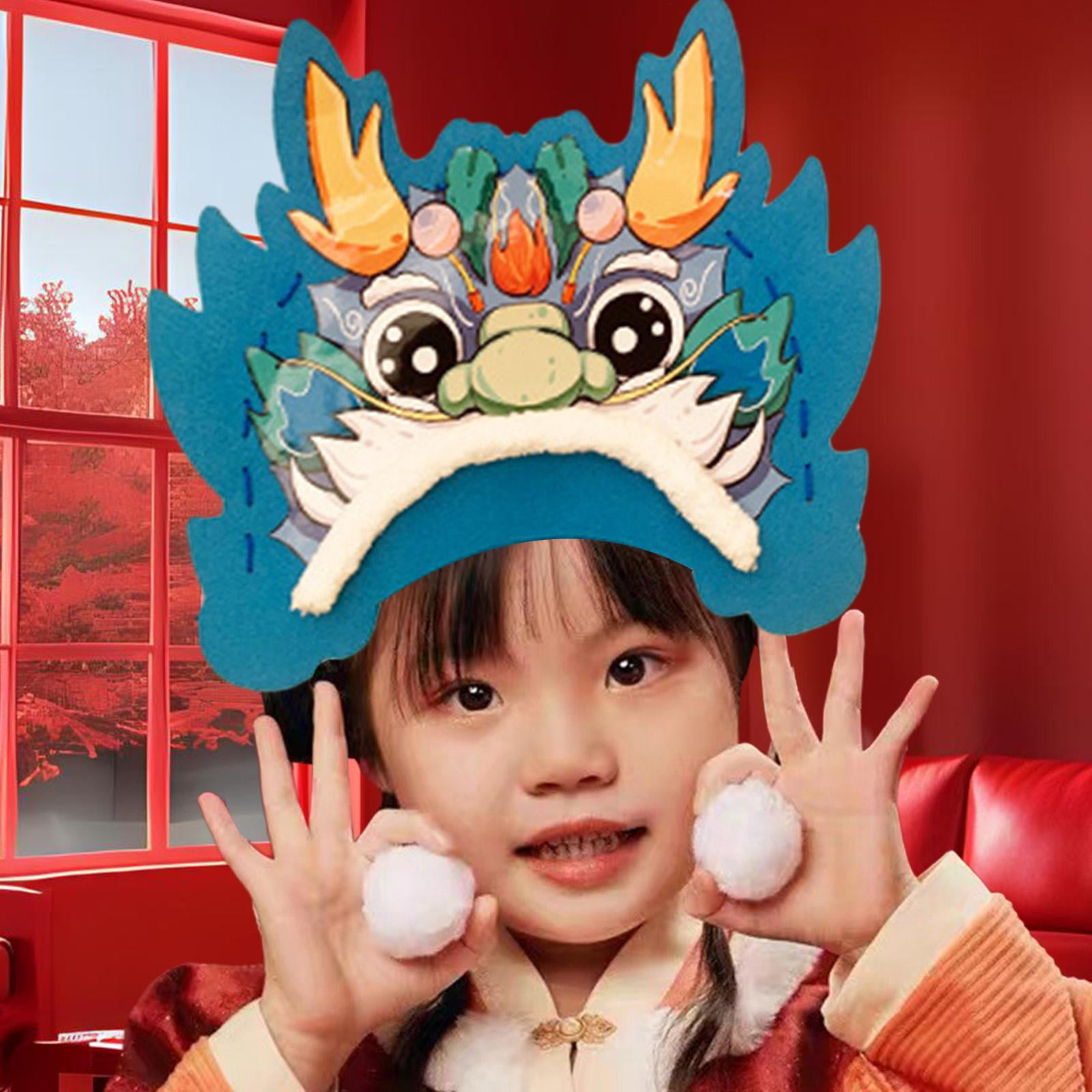 Tachiuwa Chinese Dragon Hat Dragon Decoration Hat Material Cute Animal ...