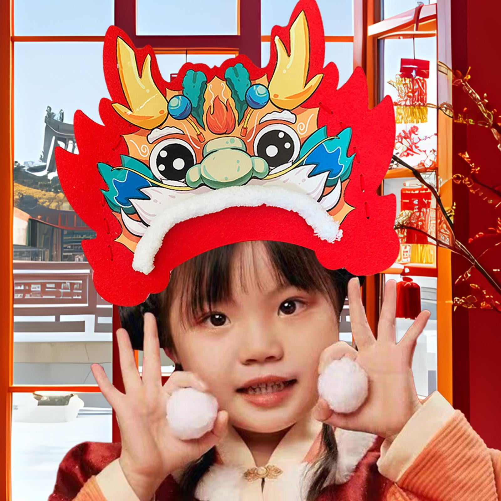 Tachiuwa Chinese Dragon Hat Dragon Decoration Hat Material Cute Animal ...