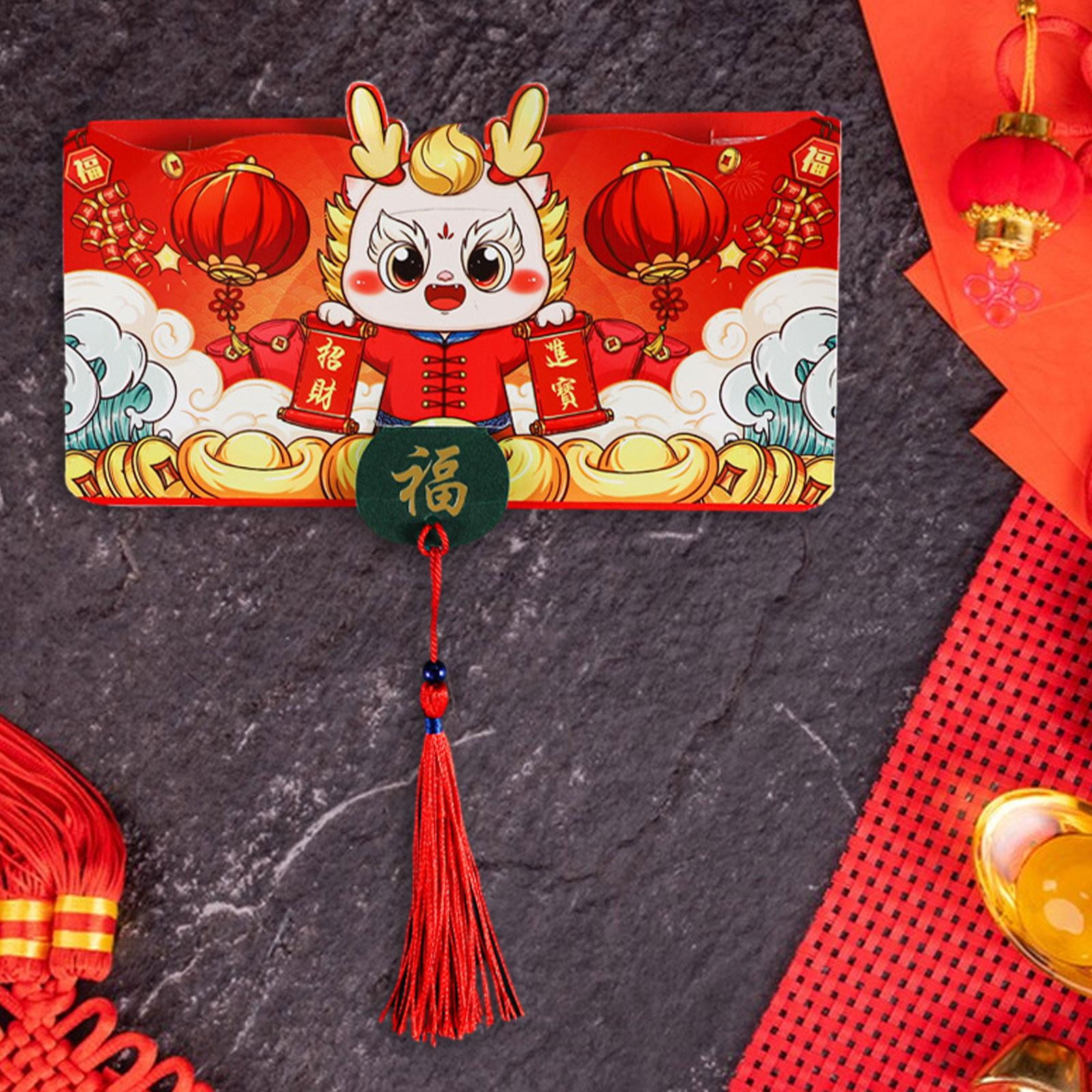 Tachiuwa Chinese Dragon Lunar New Year Red Envelopes Chinese Lucky ...