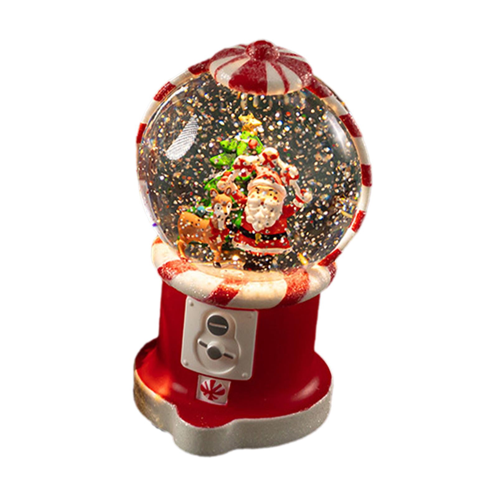 Tachiuwa Christmas Musical Snow Globe Musical Lantern Craft Centerpiece ...