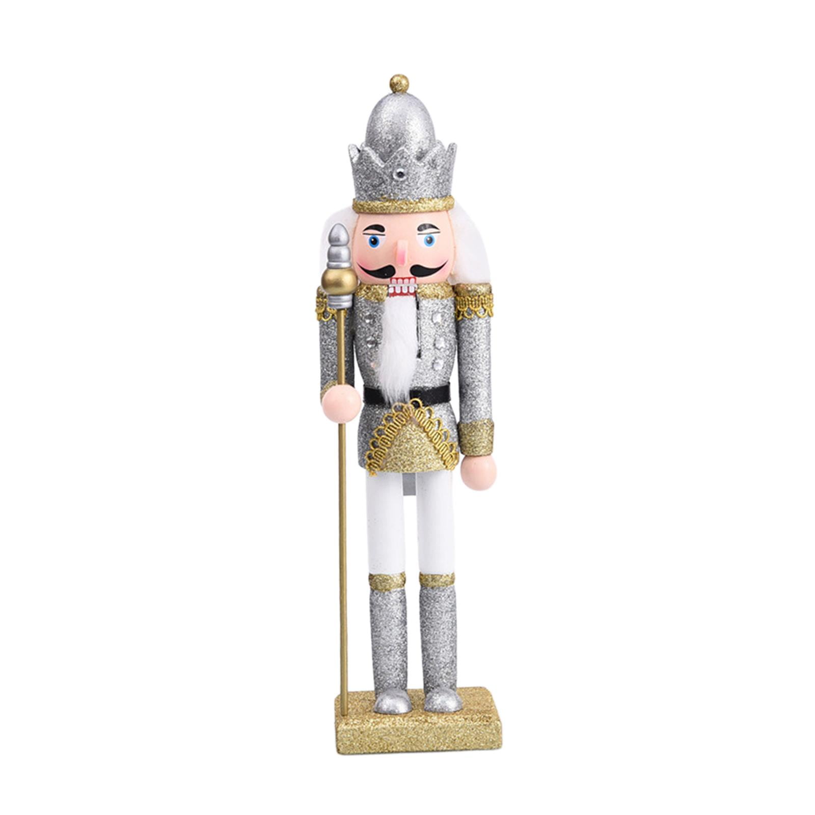Tachiuwa Christmas Nutcracker Figures Wooden Nutcracker Photo Props ...