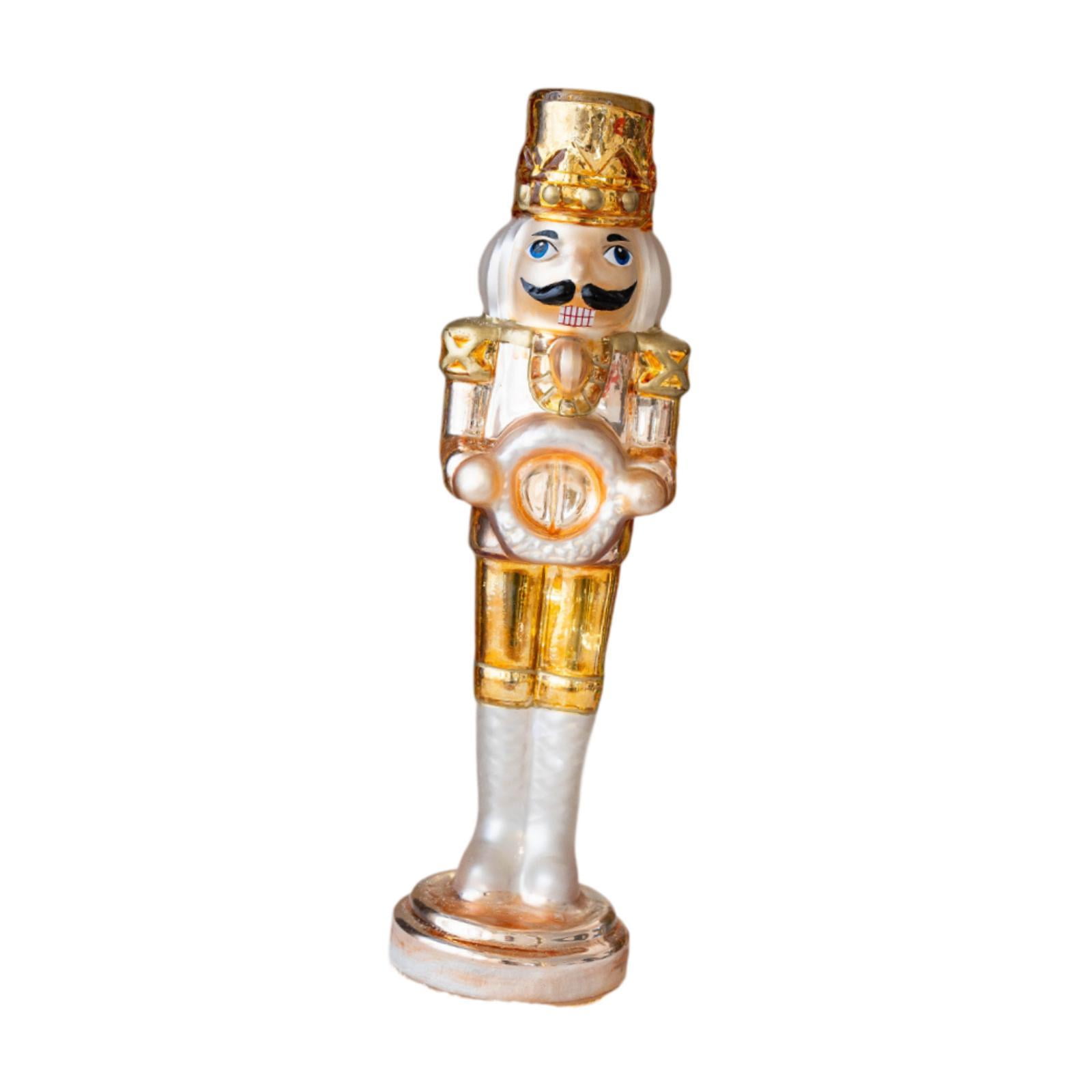 Tachiuwa Christmas Nutcracker Figurine Decorative Statue Glowing Desk ...