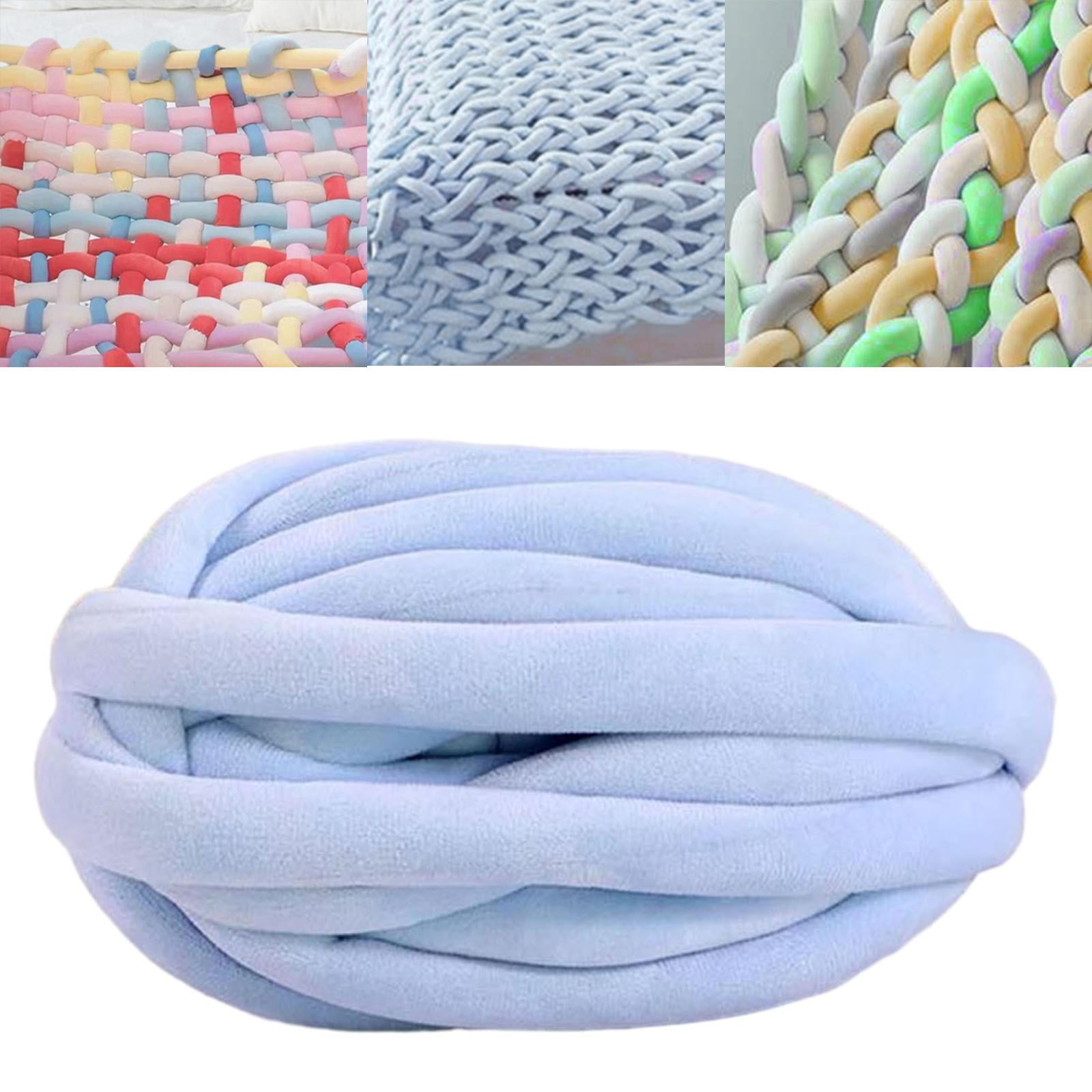 Tachiuwa Chunky Yarn Jumbo Tubular Yarn Hand Knit Soft Knitting Bulky ...