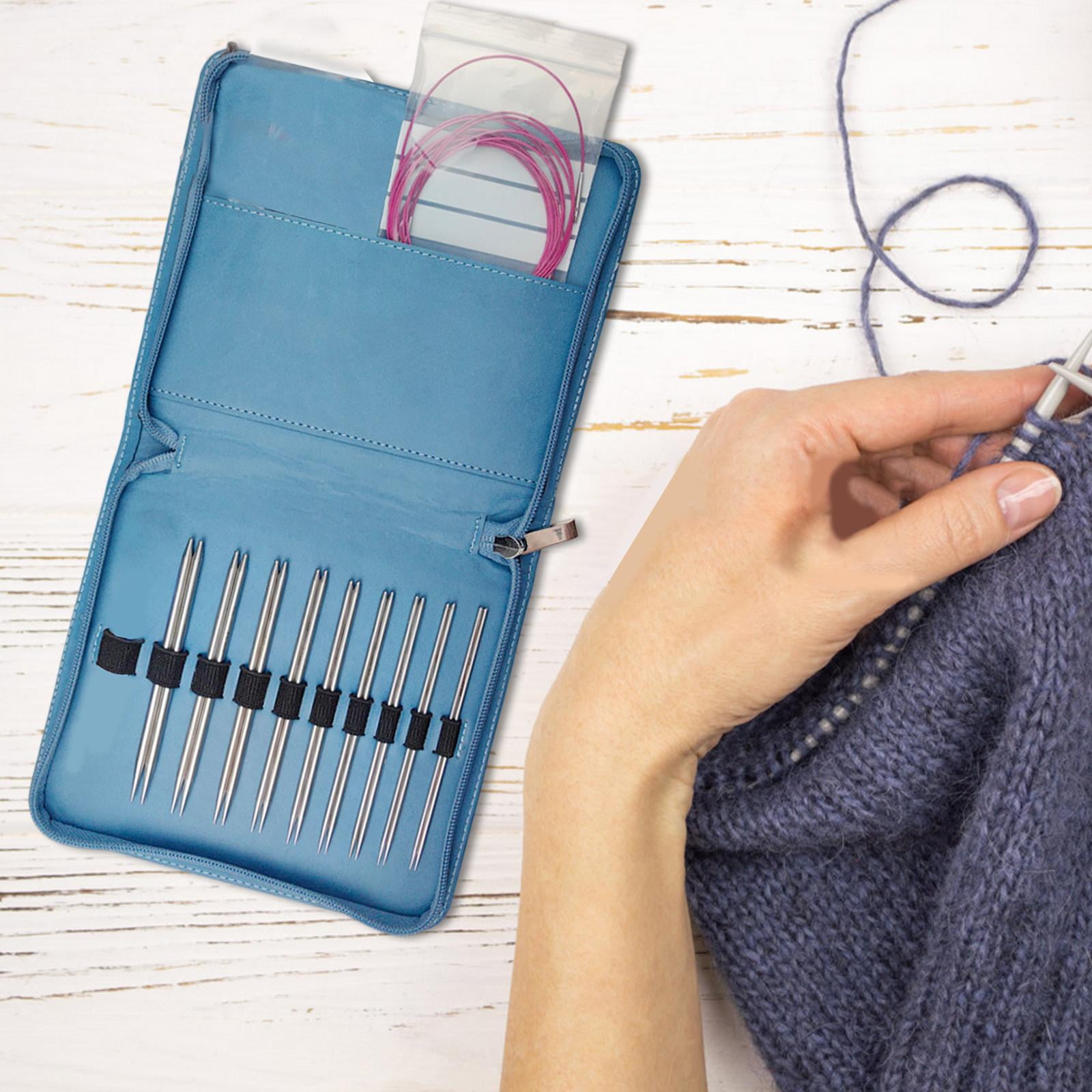 Tachiuwa Circular Knitting Set Knitting Accessories DIY Metal Flexible ...