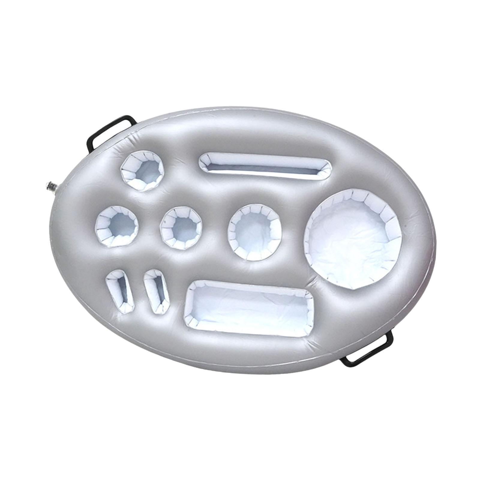 Tachiuwa Drink Holder Inflatable with 9 Holes Pool Drink Floats for ...