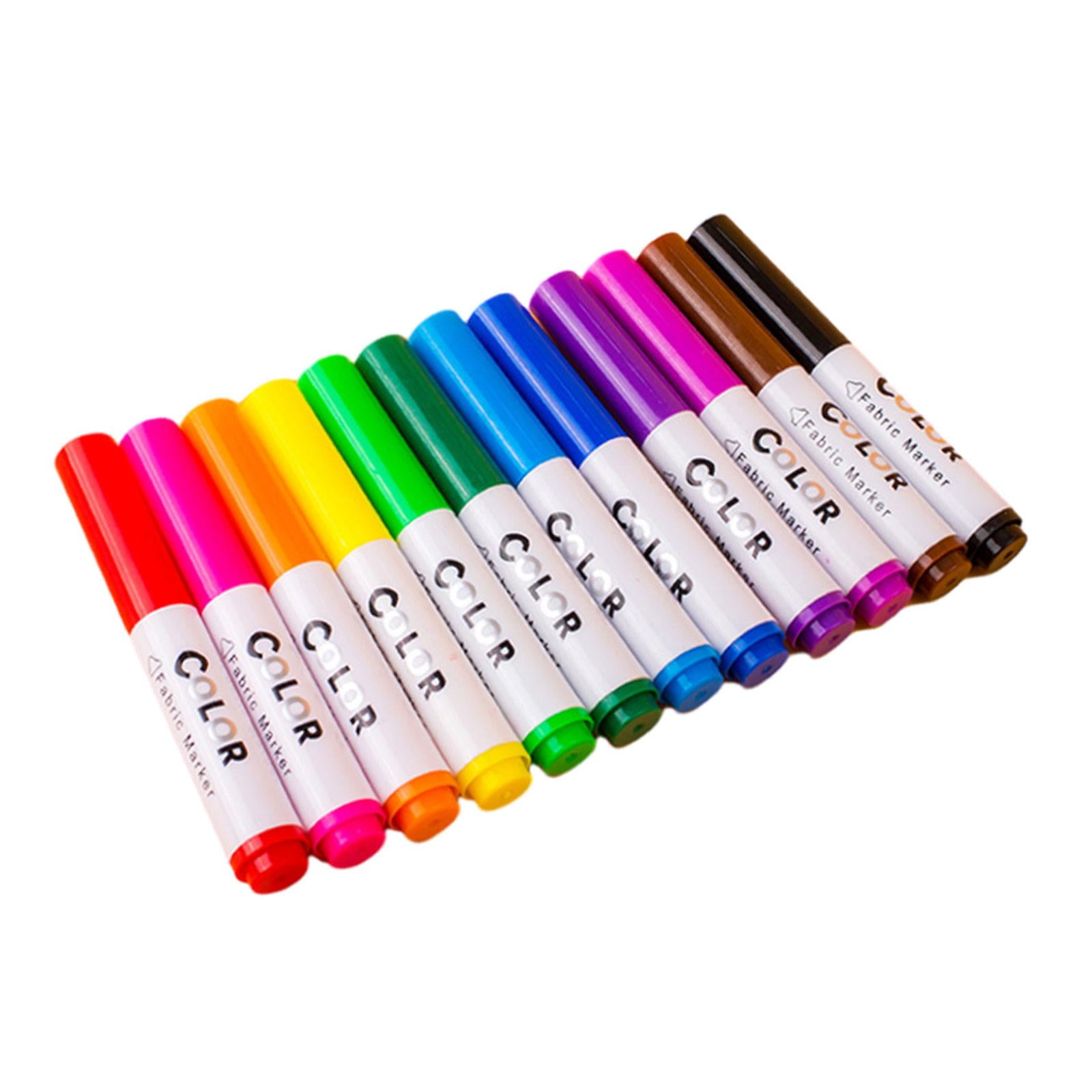 Tachiuwa Fabric Markers Art Markers Art Supplies Writing Textile Marker ...