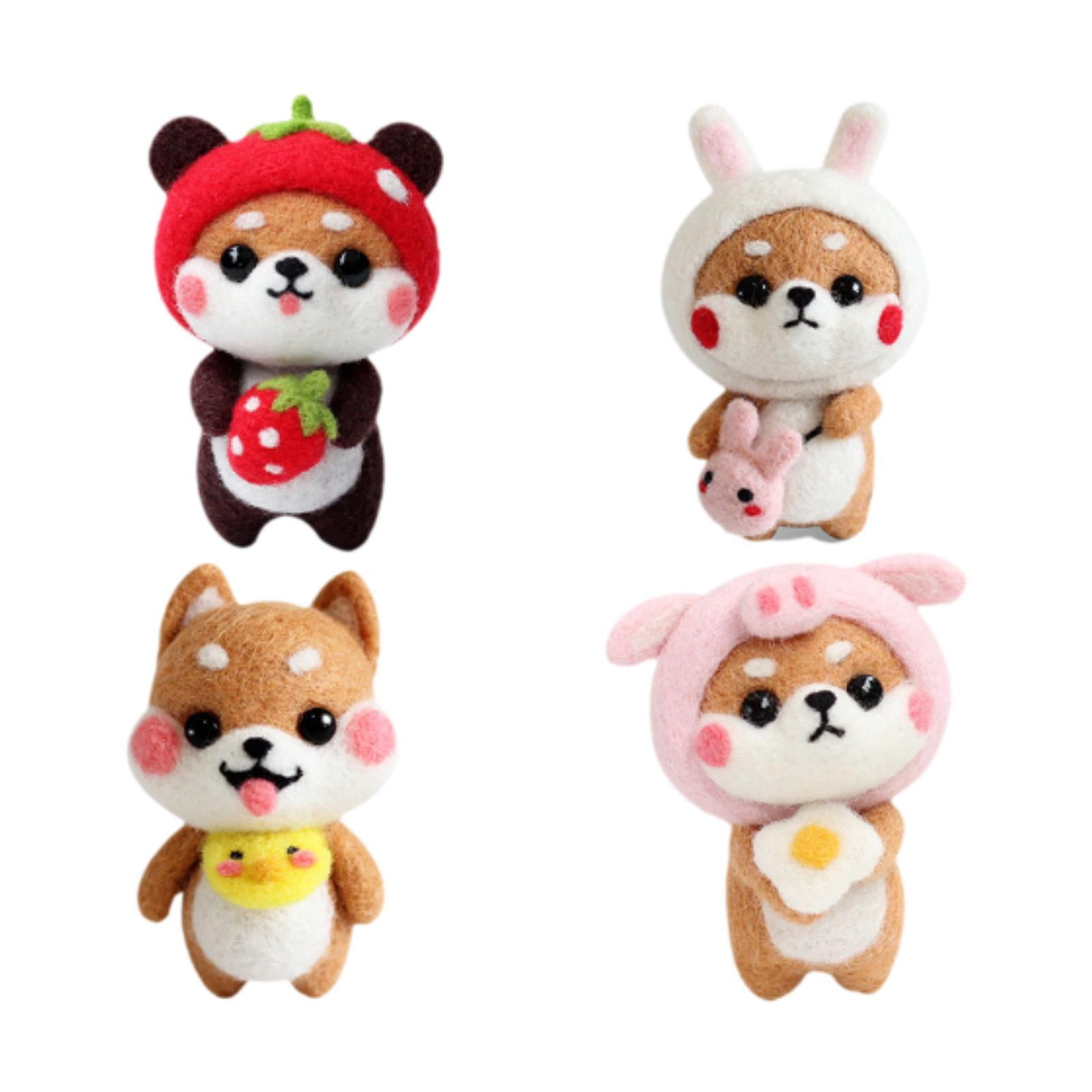 Tachiuwa Felting Kit Animal Doll Felting Set Handmade Wool Felting ...