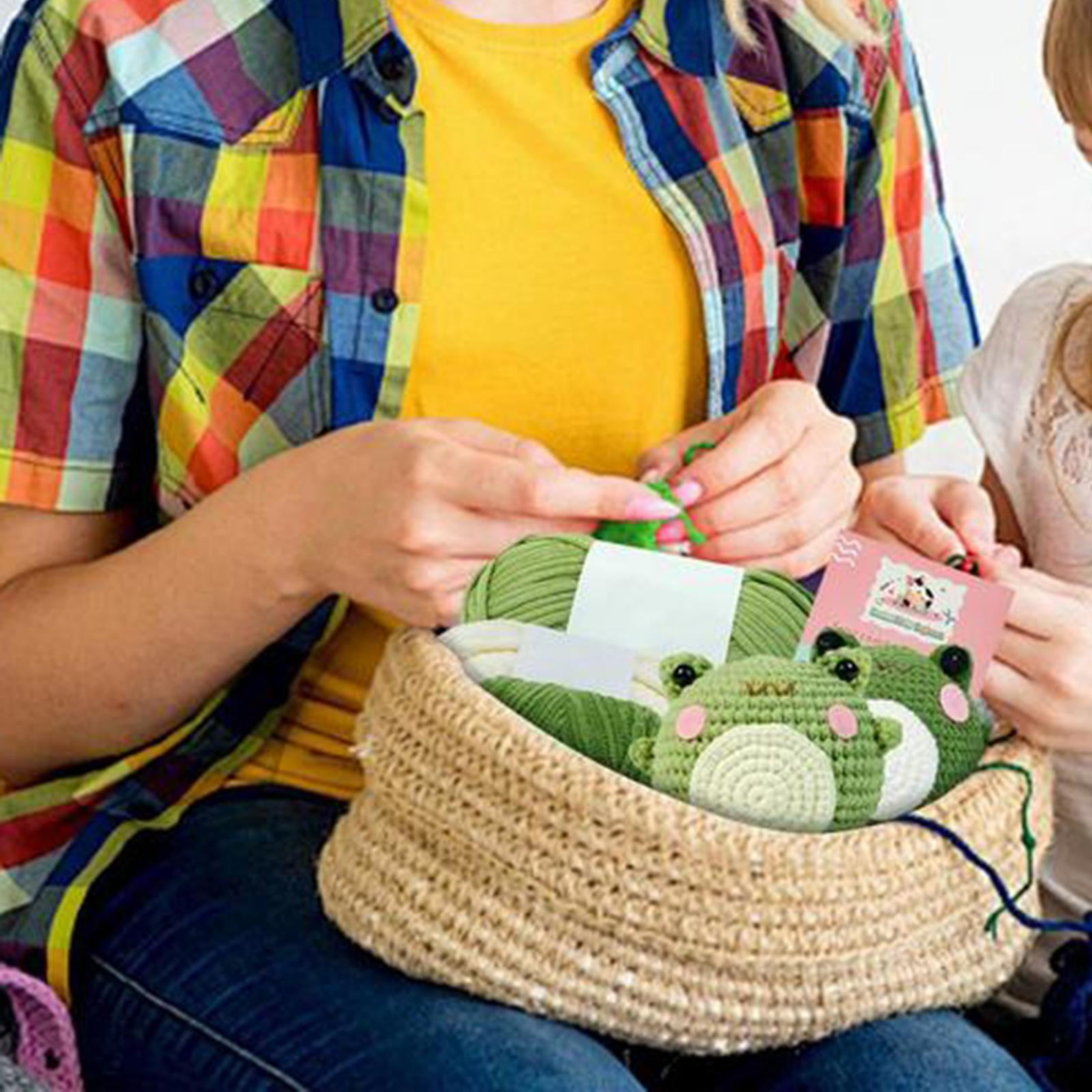 Tachiuwa Frog Doll Crochet Kit Crochet Craft Set for Adults and Kids ...