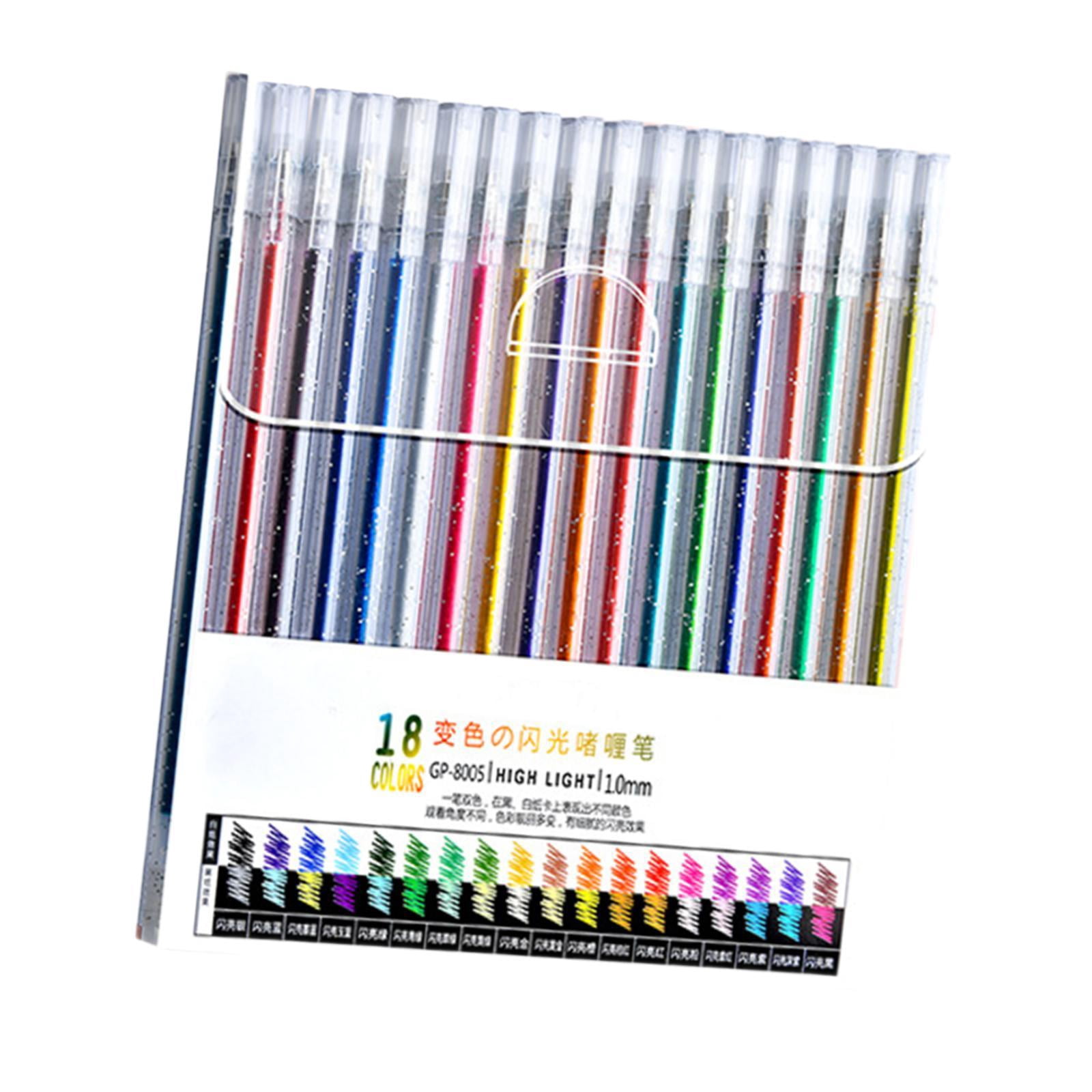 Tachiuwa Glitter Gel Pens Fine Point Artist Art Stationery Gel Pen Set ...