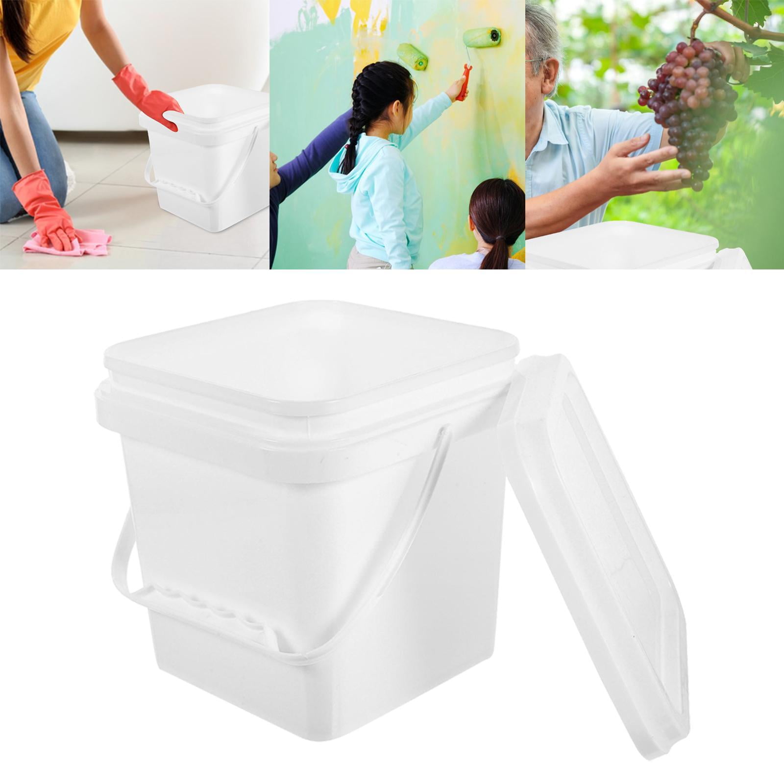 Tachiuwa Paint Bucket White Paint Pail for Repairs Small Paint Coating ...