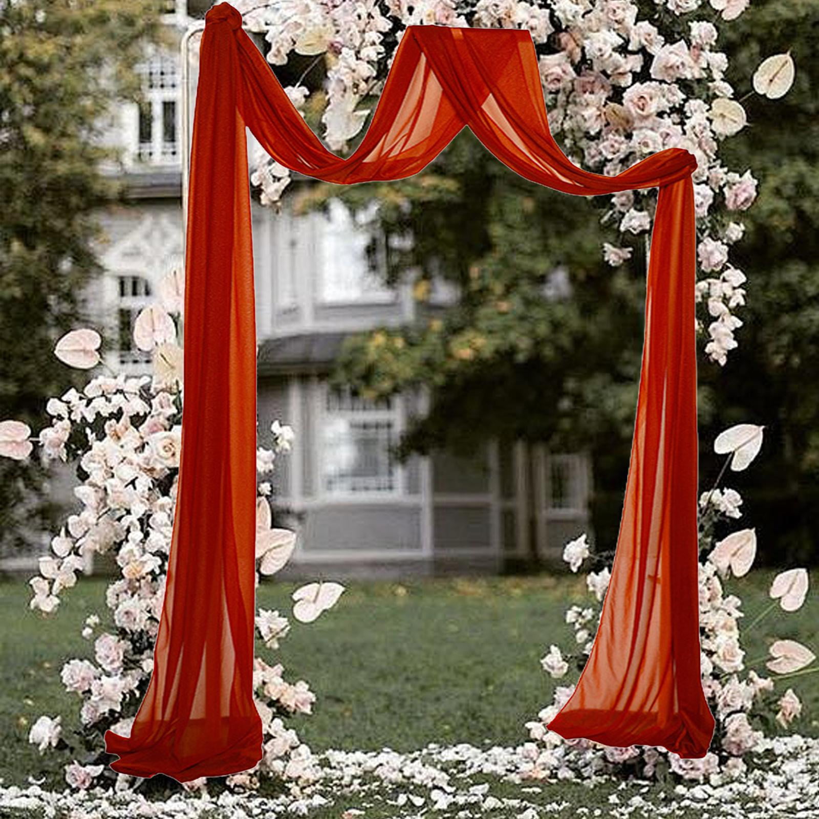 Tachiuwa Wedding Arch Draping Wedding Backdrop Curtain Durable Romantic ...
