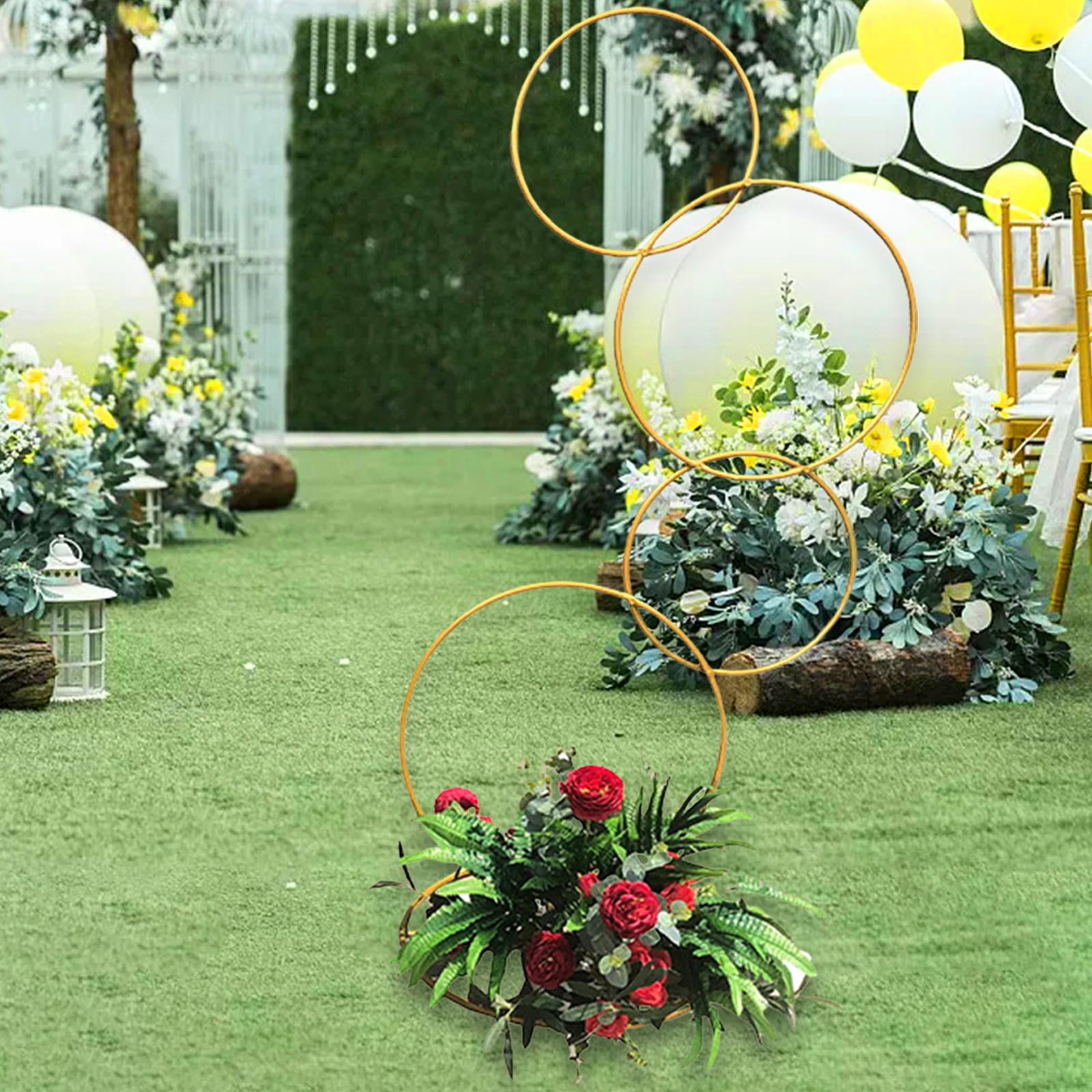 Tachiuwa Wedding Arch Stand with Base Large Flower Stand Garland Frame ...