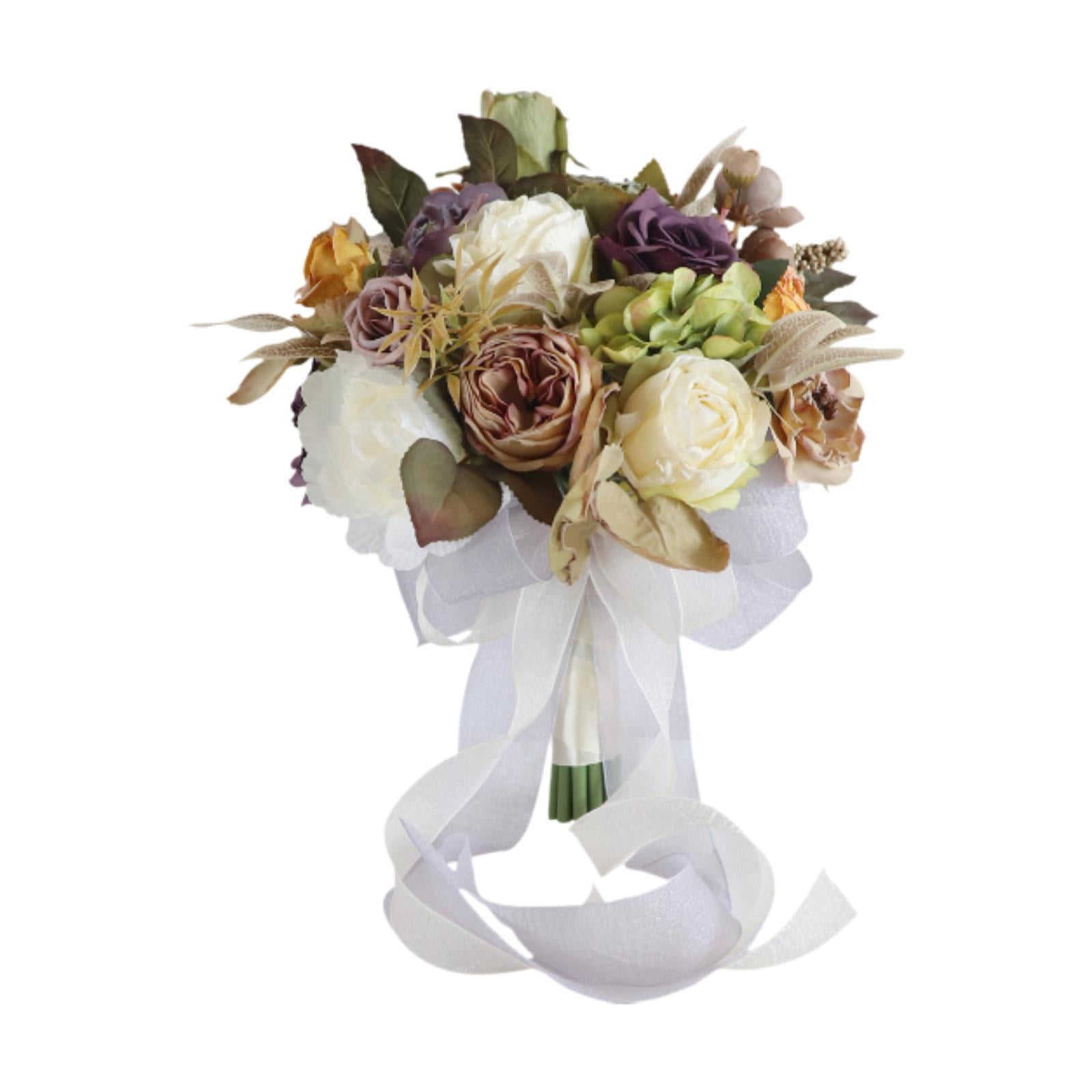 Tachiuwa Wedding Hold Flower Toss Bouquet Flower Arrangements Bridal ...