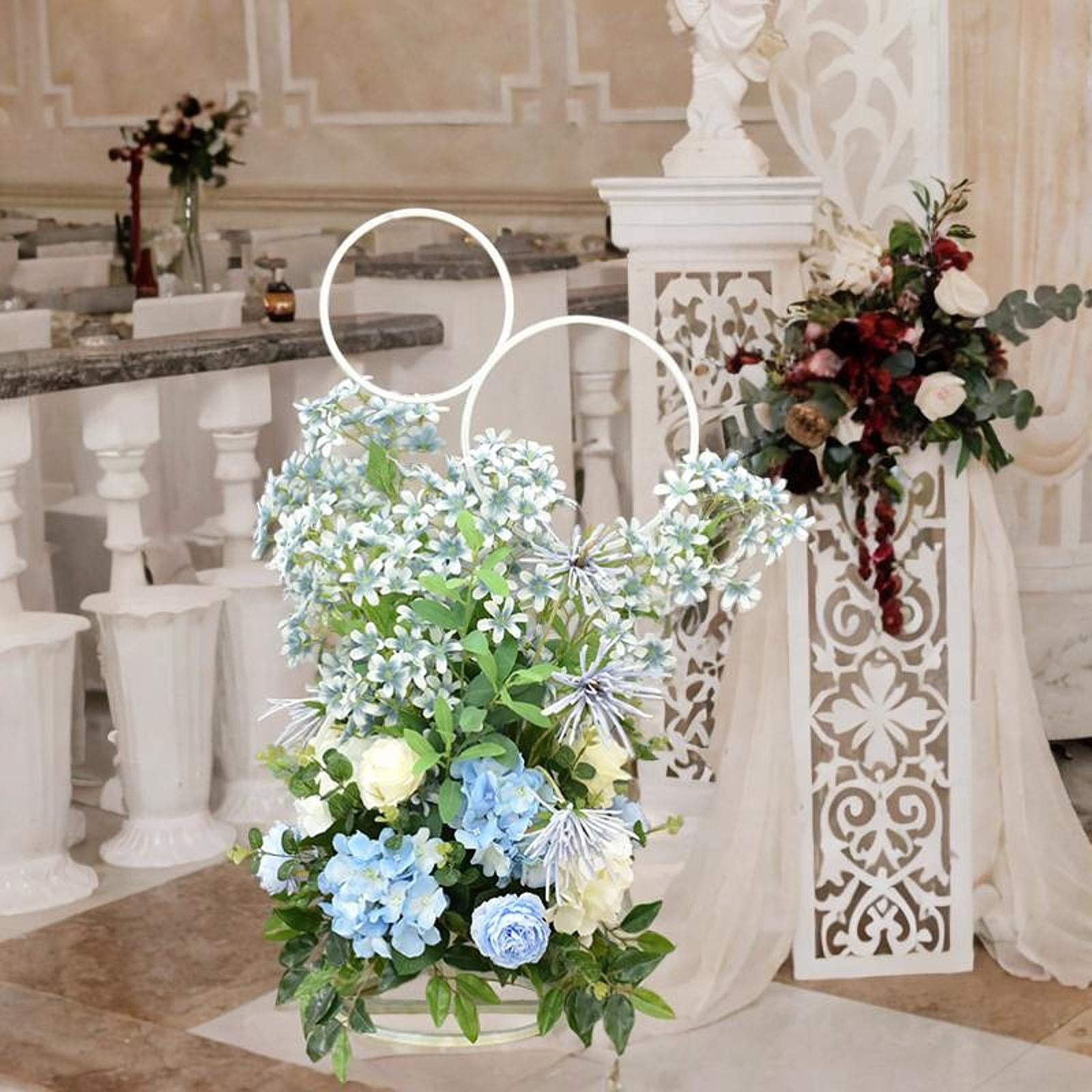 Tachiuwa Wedding Round Hoop Backdrop Stand Flower Stand Detachable ...