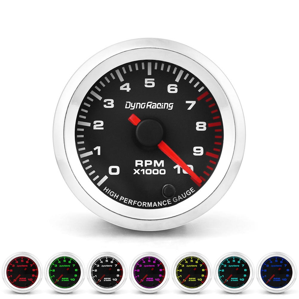 Tacho Gauge, 52mm/2" Universal Tachometer Revolution Meter with 0-10000 ...