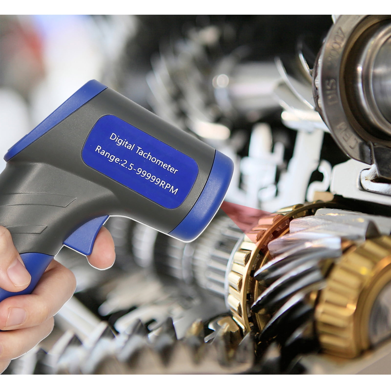 Tachometer,(2.5-99999rpm With Lcd Meter (2.5-99999rpm With Handheld Rpm ...