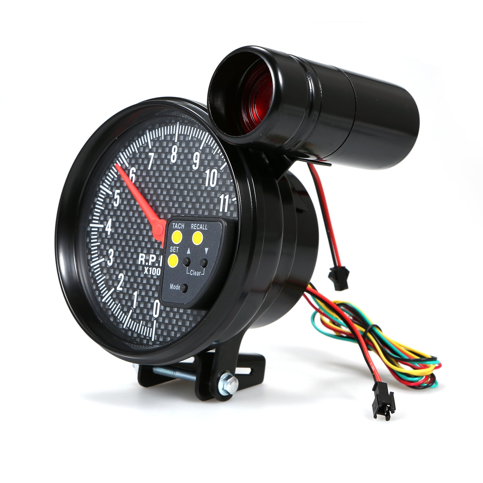 Tachometer 5 Inch Diameter Tachometer Carbon Fiber Face 7 Colors ...