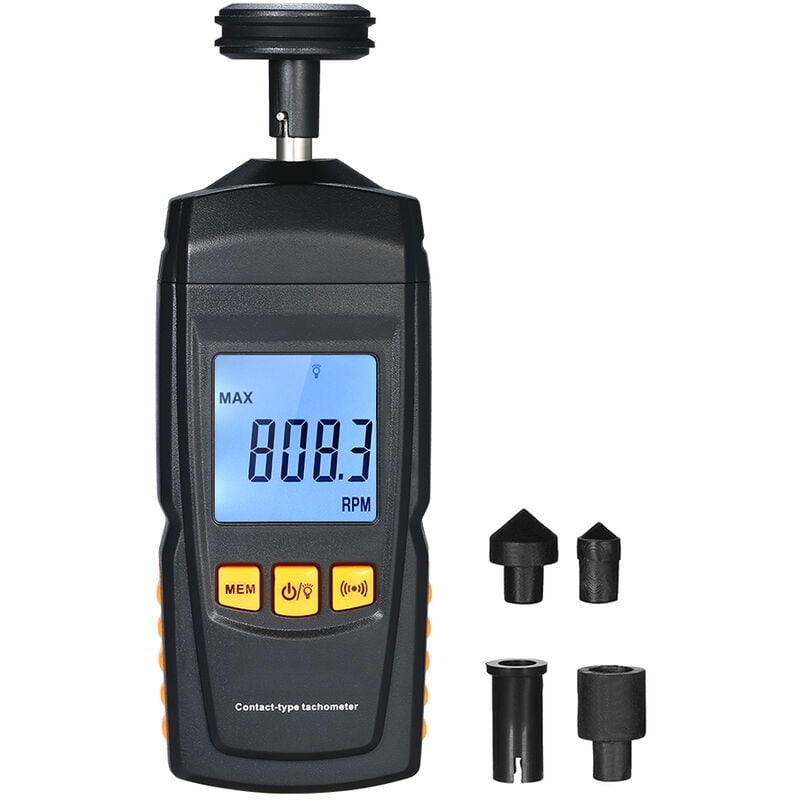 Tachometer Digital Tachometer Portable Contact Motor Tachometer Lcd ...