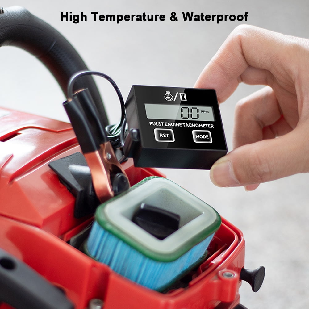 Tachometer,Maintenance Lcd Display Clip Type Mower Lcd Lawn Mower ...