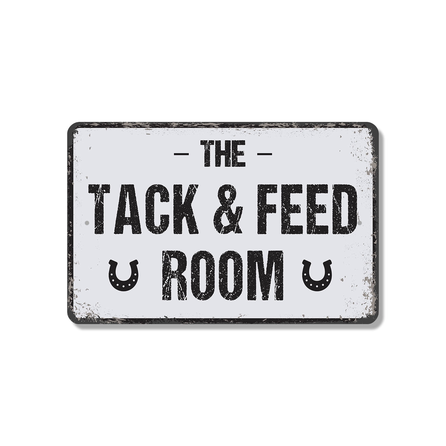 Tack And Feed Room 13 Inch x 20 Inch Novelty Plastic Sign Saddles ...