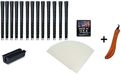 Tacki-Mac Golf Grips Standard Size Black Pro Tour Wrap Grip Kit ...