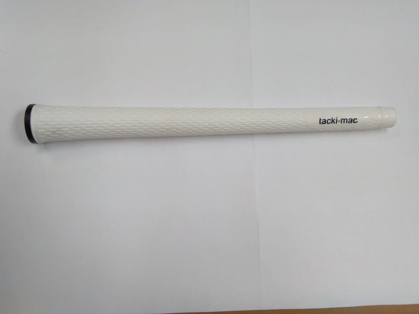 Tacki-Mac Itomic White with Black Cap Grip (White, Standard) 60R 48g ...