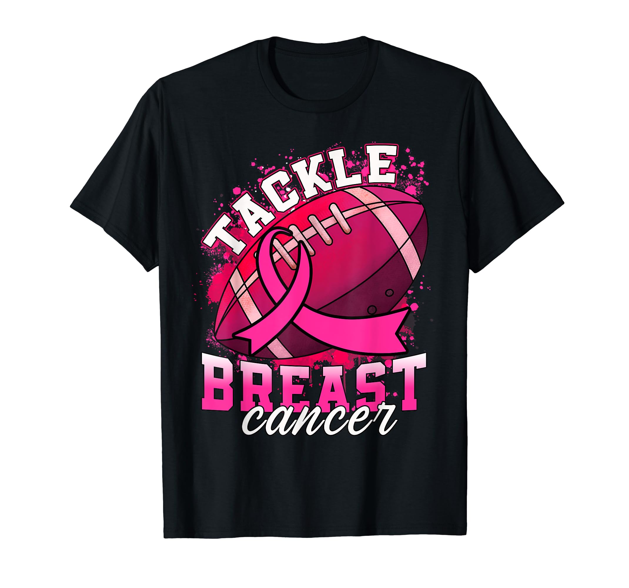 Tackle Breast Cancer Awareness Pink Ribbon Football Boy Kids T-Shirt ...