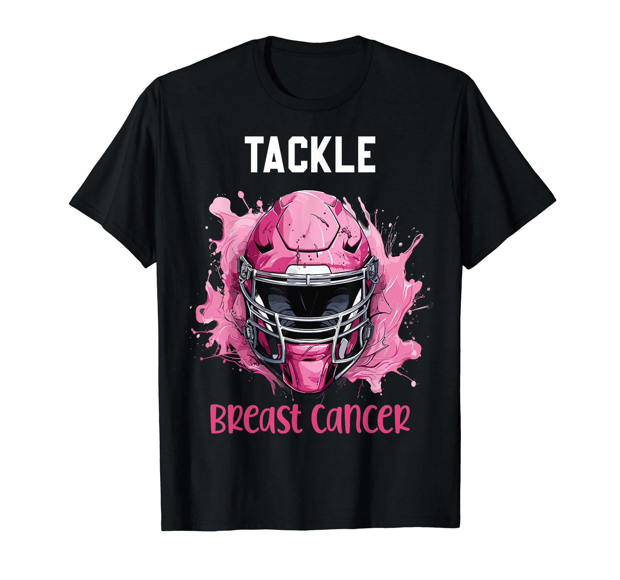 Tackle Breast Cancer Awareness Pink Ribbon Football Boy Kids T-Shirt ...
