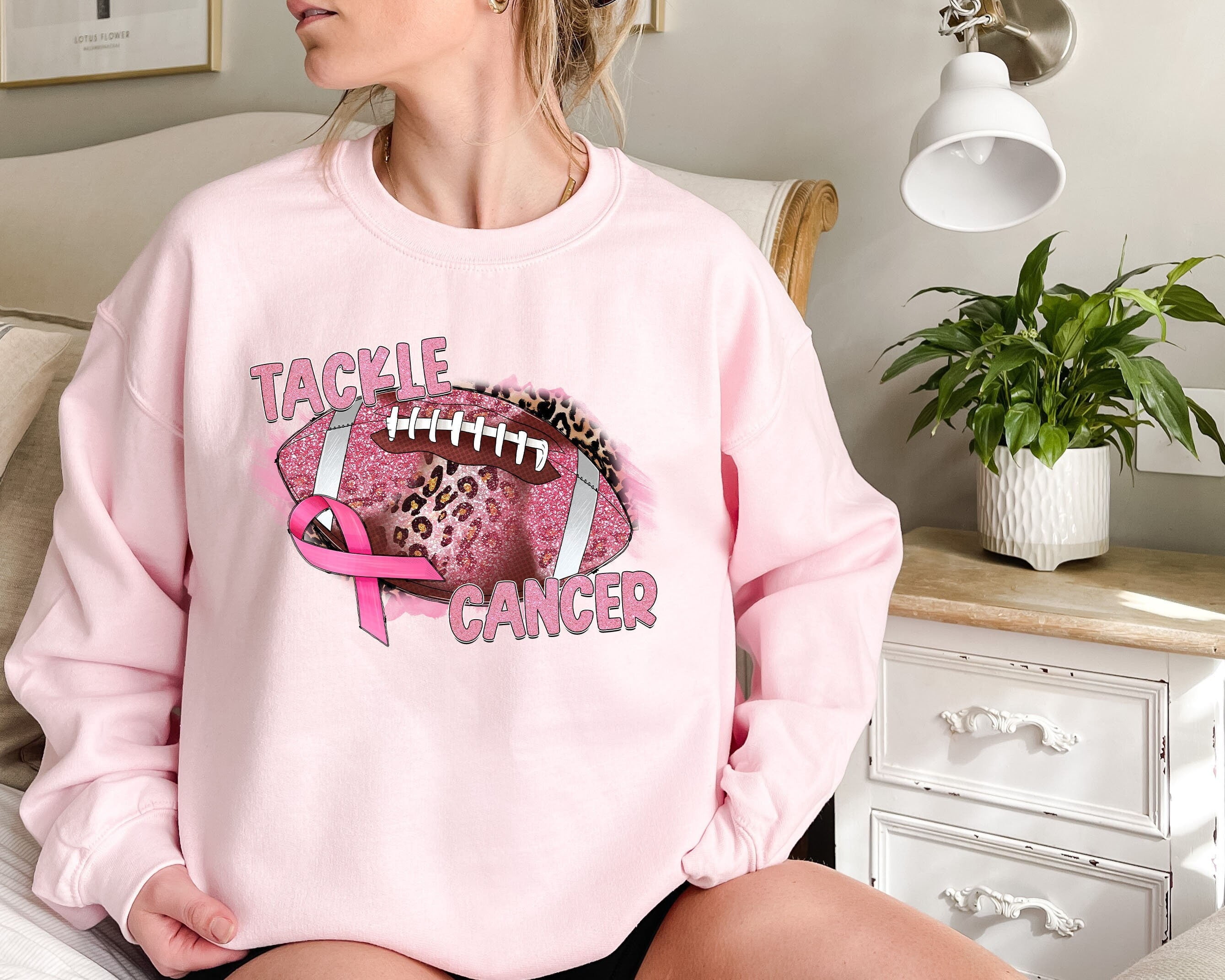 Tackle Breast Cancer T-Shirt, Breast Cancer Football, Cancer Awareness ...