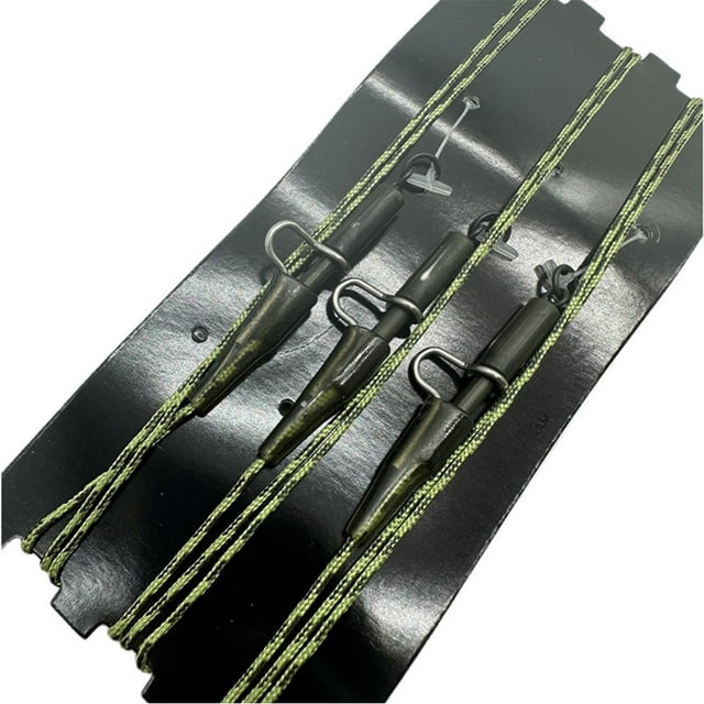 Tackle Carp Leaders 3 X Heli Kable Hybrid Qc Swivels Safety Clips Ready ...