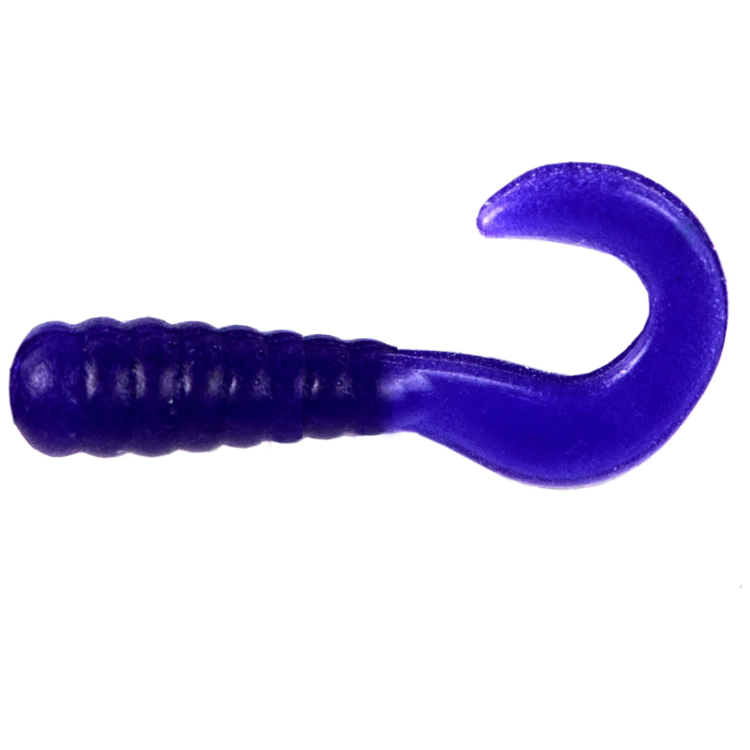 Tackle HD 100-Pack Grub Fishing Lures, 2-Inch Skirted Grub with Curly Tail, Bulk Fishing Grubs ...