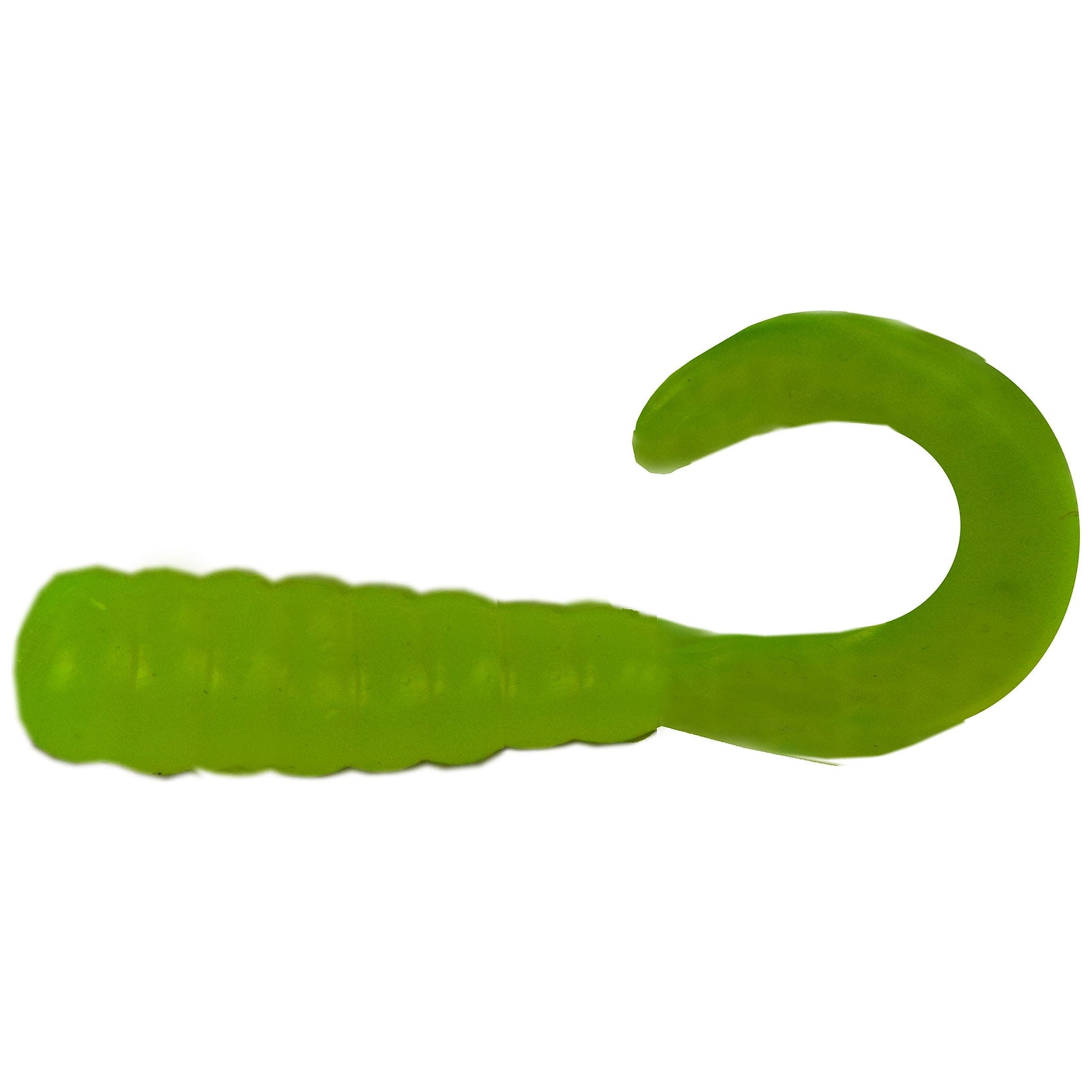 Tackle HD 100-Pack Grub Fishing Lures, 2-Inch Skirted Grub with Curly ...