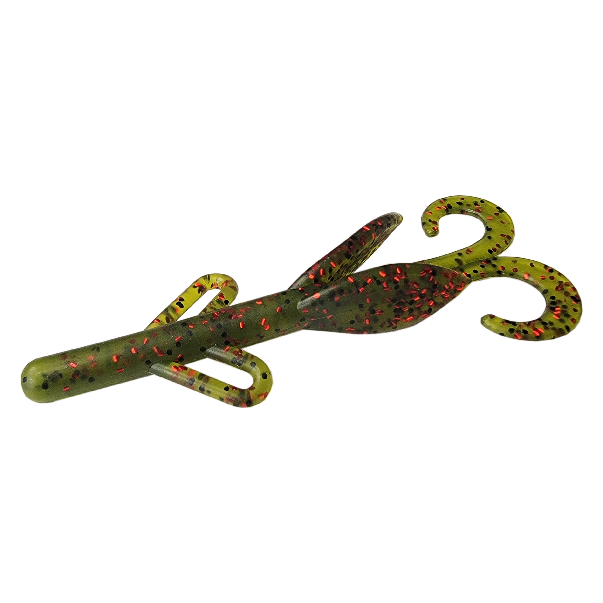 Tackle HD 12-Pack Brush Buster Fishing Bait, 5" Twin Tail Swimbait ...