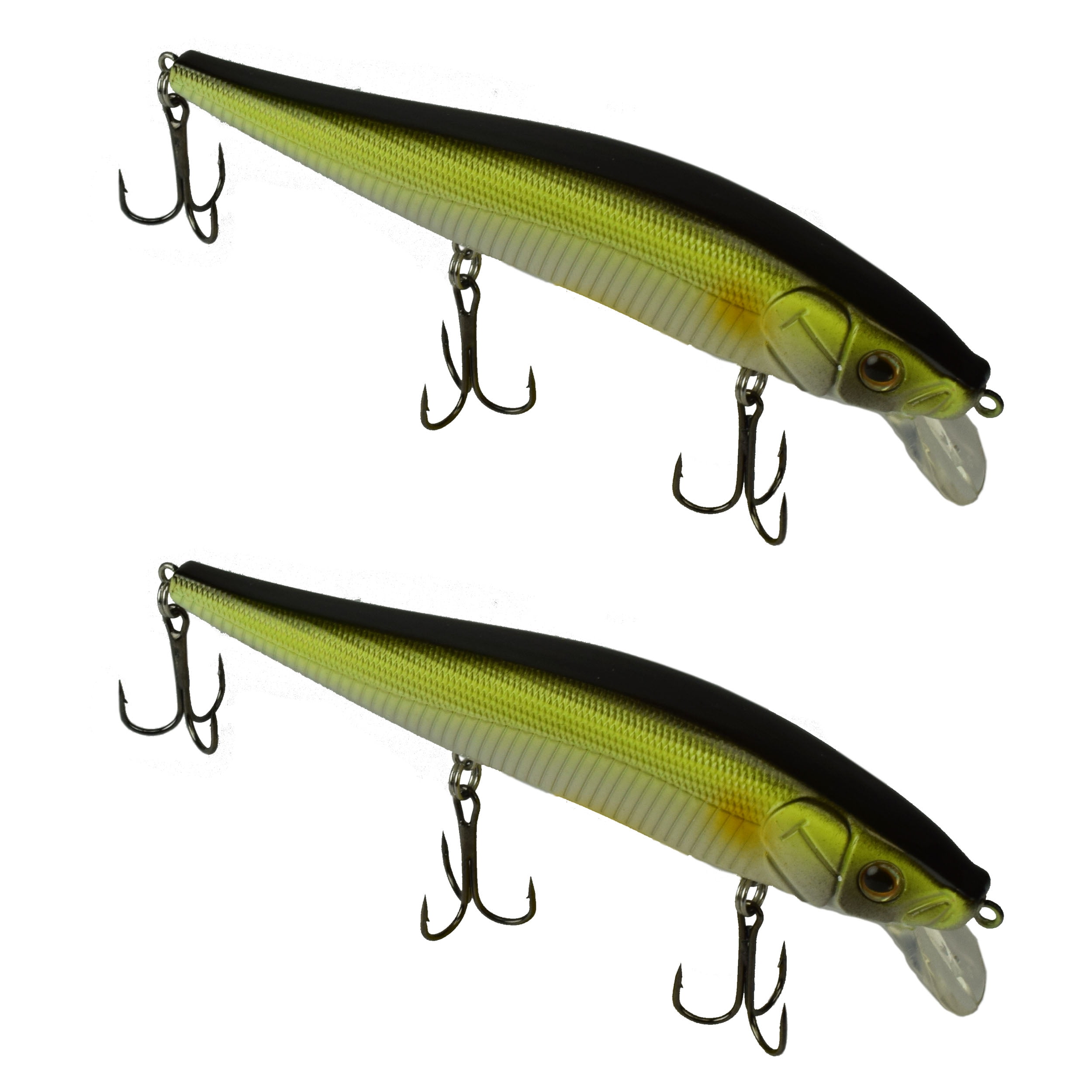 Tackle HD 2-Pack Fiddle-Styx Jerkbait, 4 3/8" x 9/16" Suspending Jerk ...