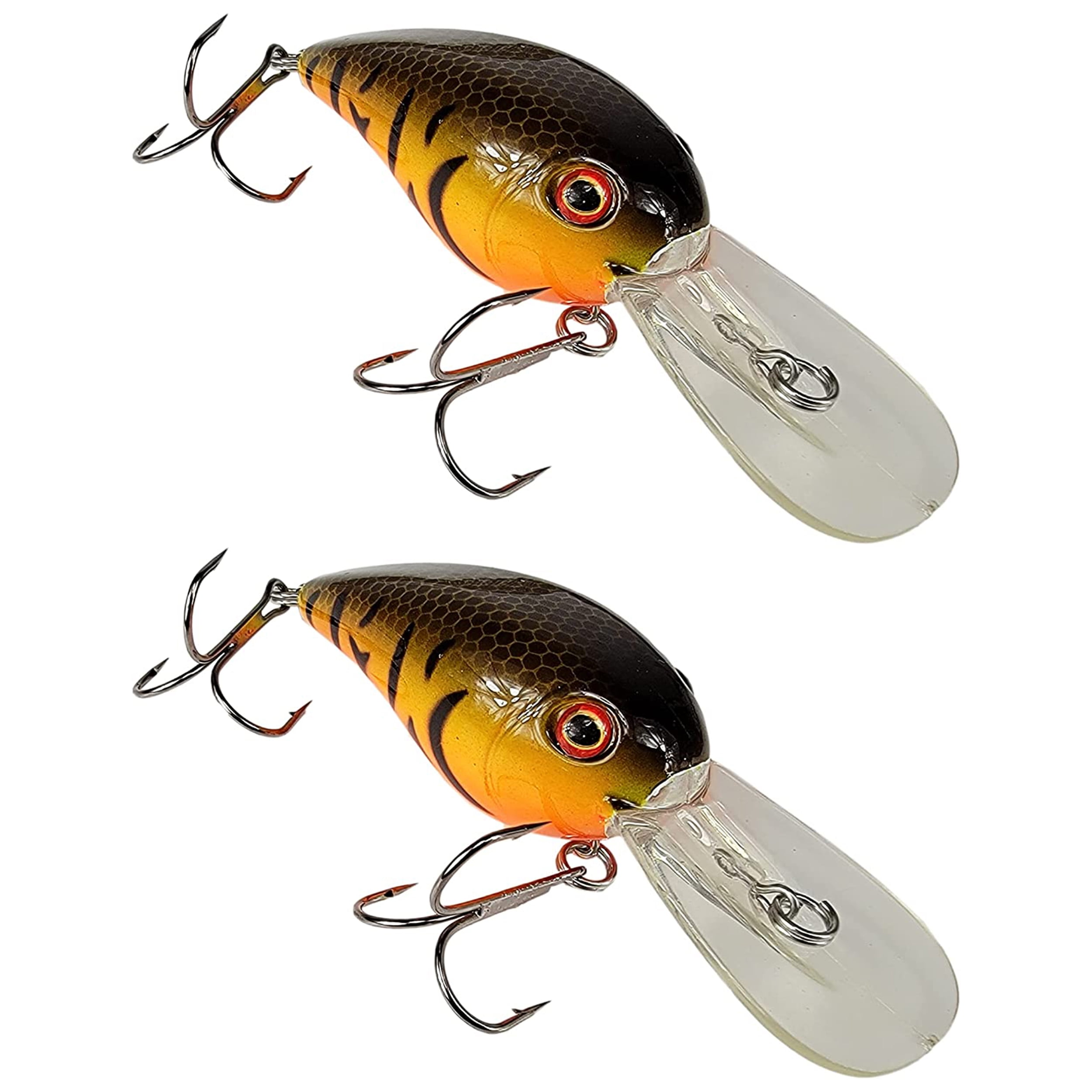 Tackle HD 2-Pack Lipped Crankbait, Fishing Bait with 9 to 14 Feet Depth ...