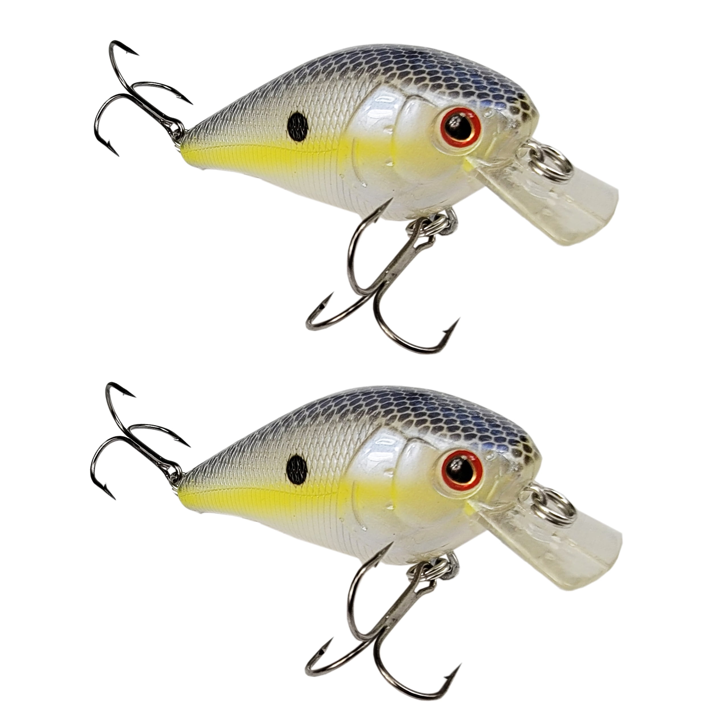 Tackle HD 2-Pack Square Bill Crankbait, 2.75" Lipped Rattle Crankbaits ...