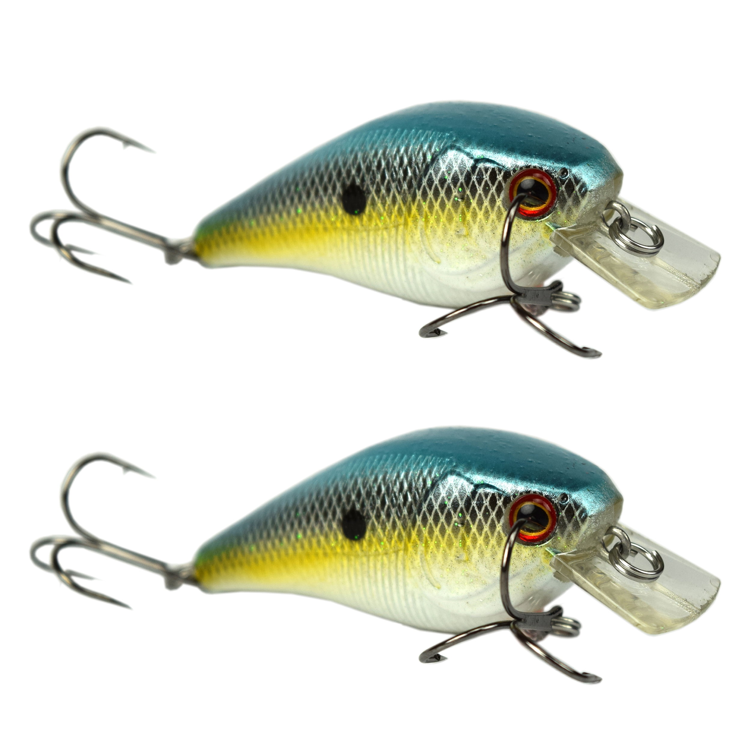 Tackle HD 2-Pack Square Bill Crankbait, 2.75" Lipped Rattle Crankbaits ...