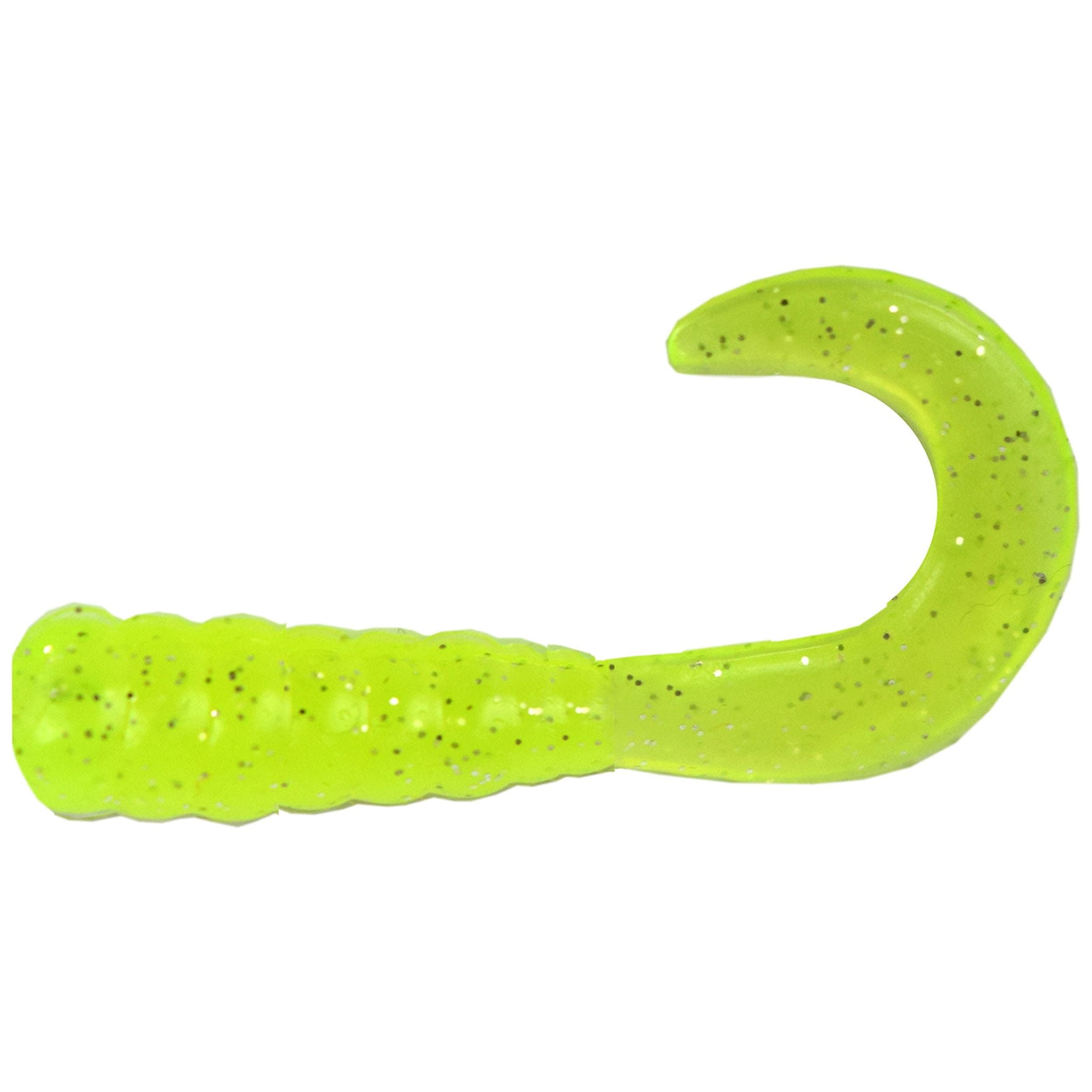 Tackle HD 40-Pack Grub Fishing Lures, 2-Inch Skirted Grub with Curly ...